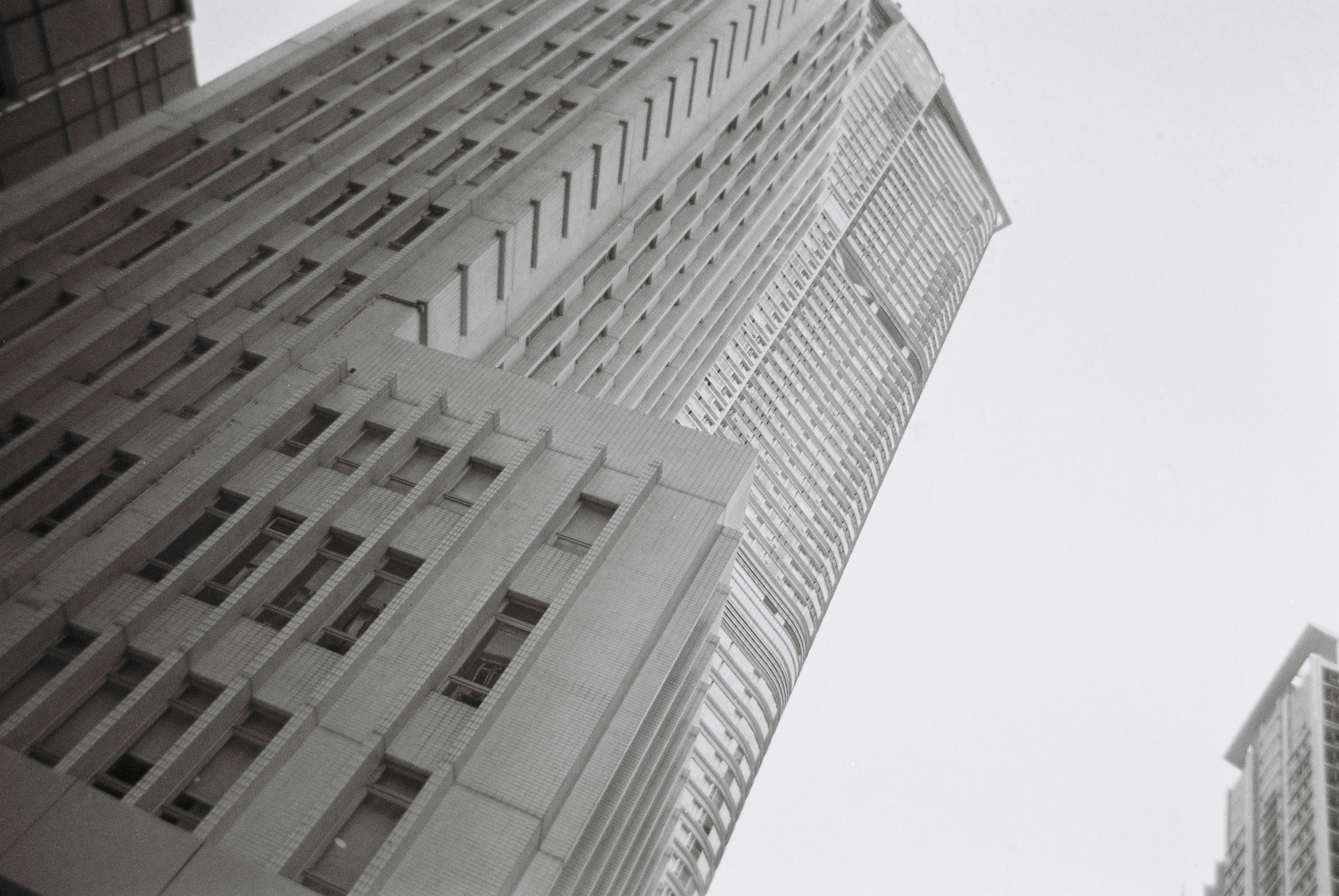 Grayscale Photo of City Buildings · Free Stock Photo