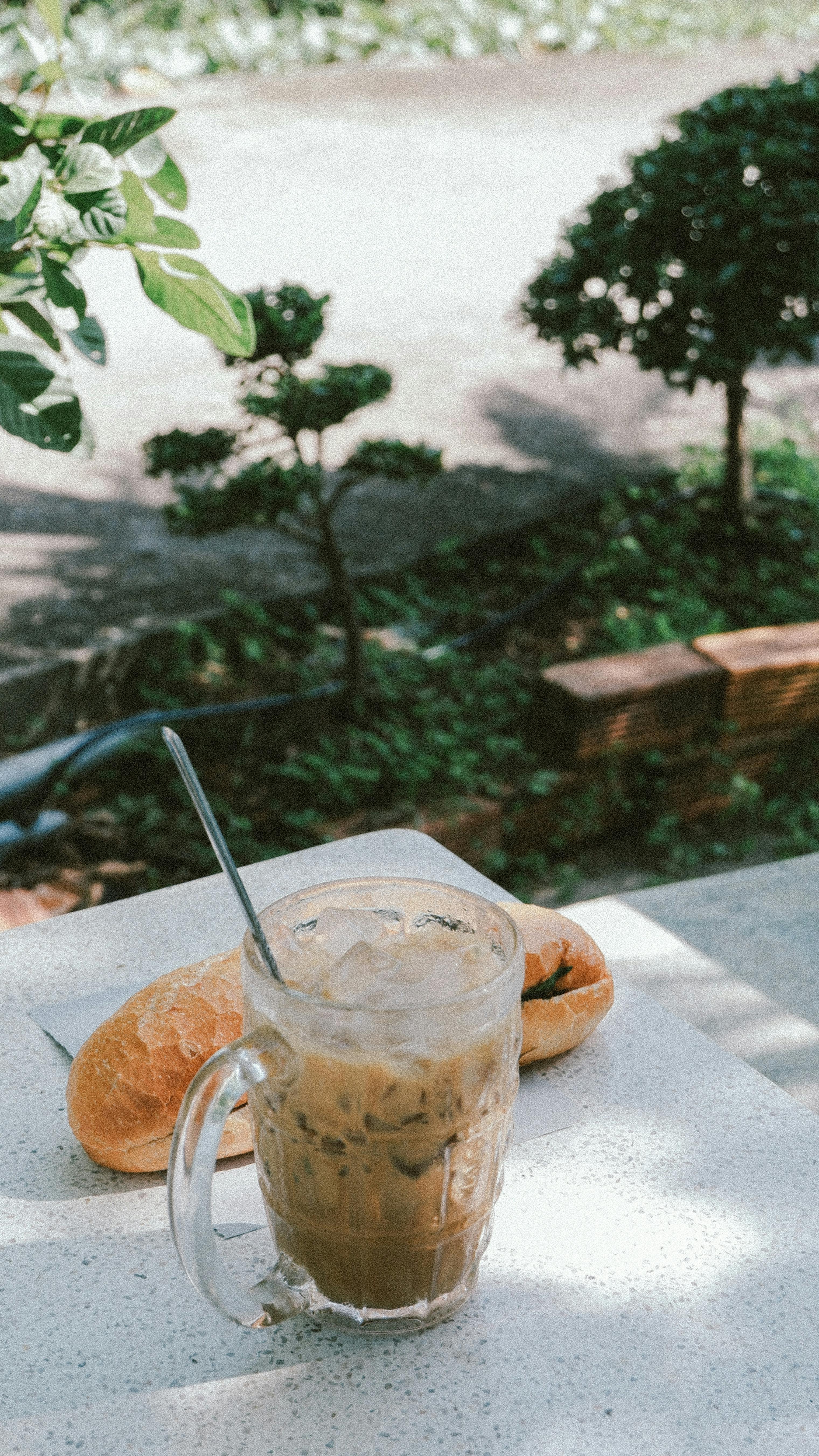 Milk Tea and Bread on a Table · Free Stock Photo