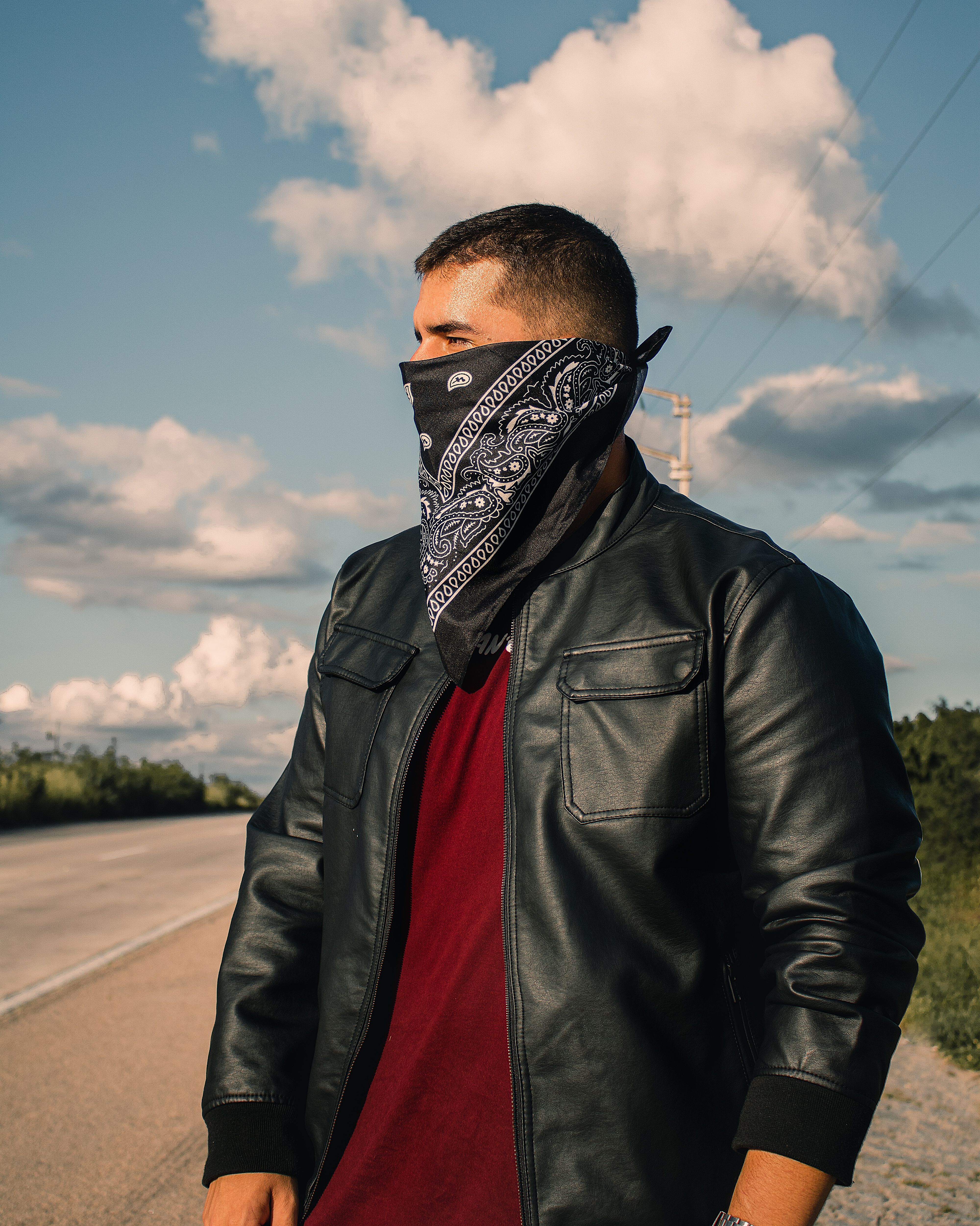 Woman Covering Her Face with a Jacket · Free Stock Photo