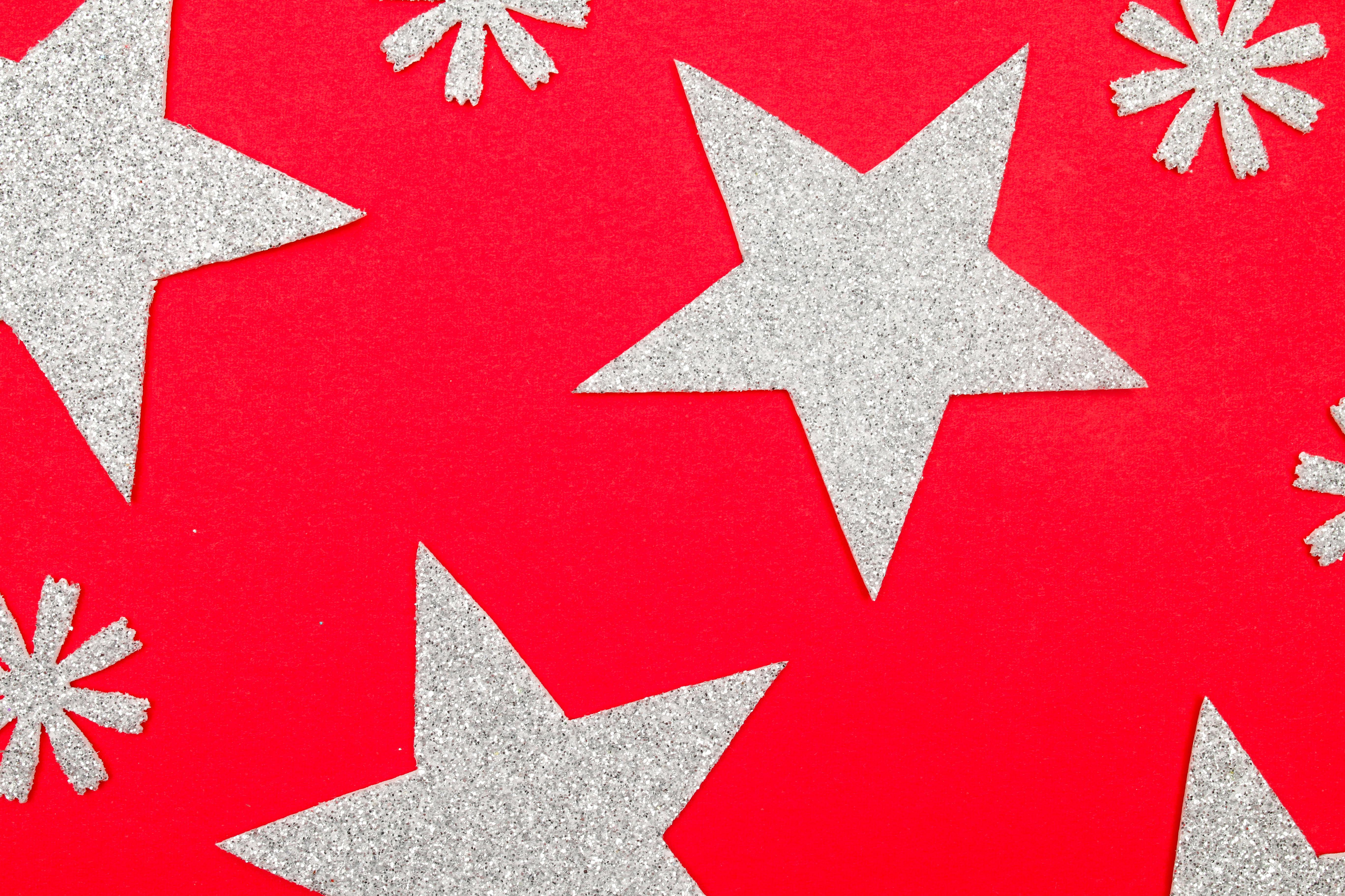 Red and White Star Print on Red Textile · Free Stock Photo