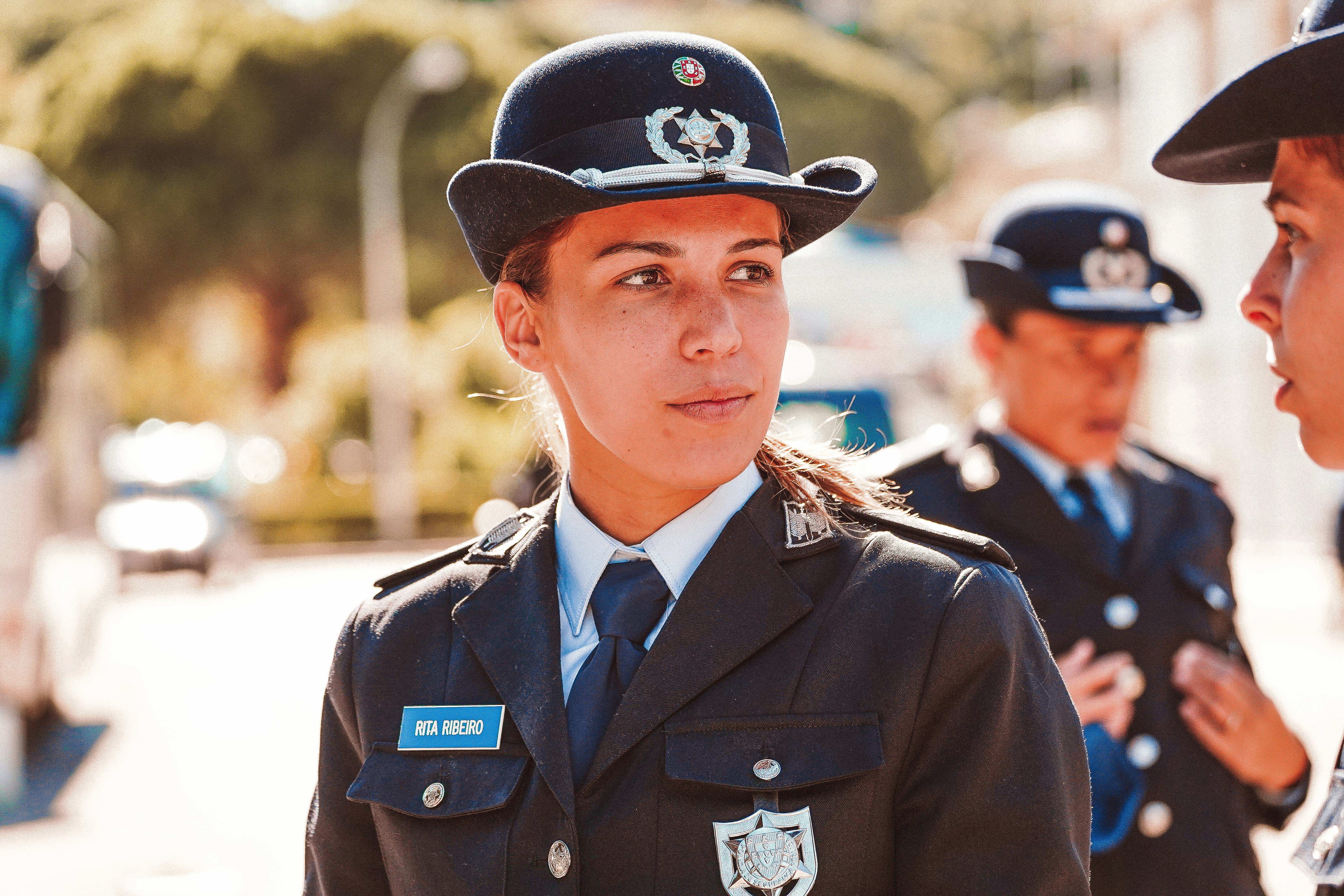 A Woman Wearing Police Uniform · Free Stock Photo