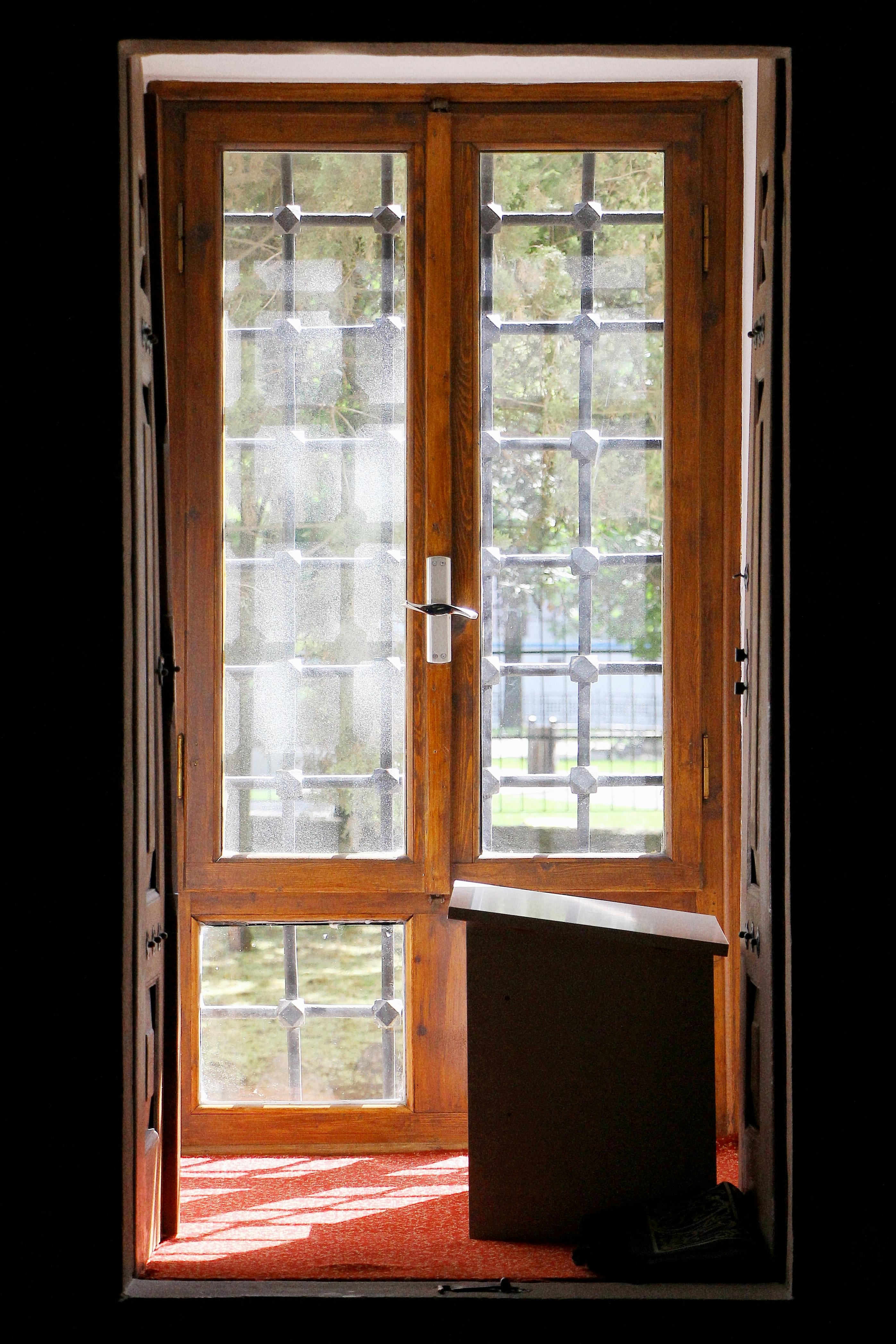 Wooden Window with Outdoor Bars · Free Stock Photo