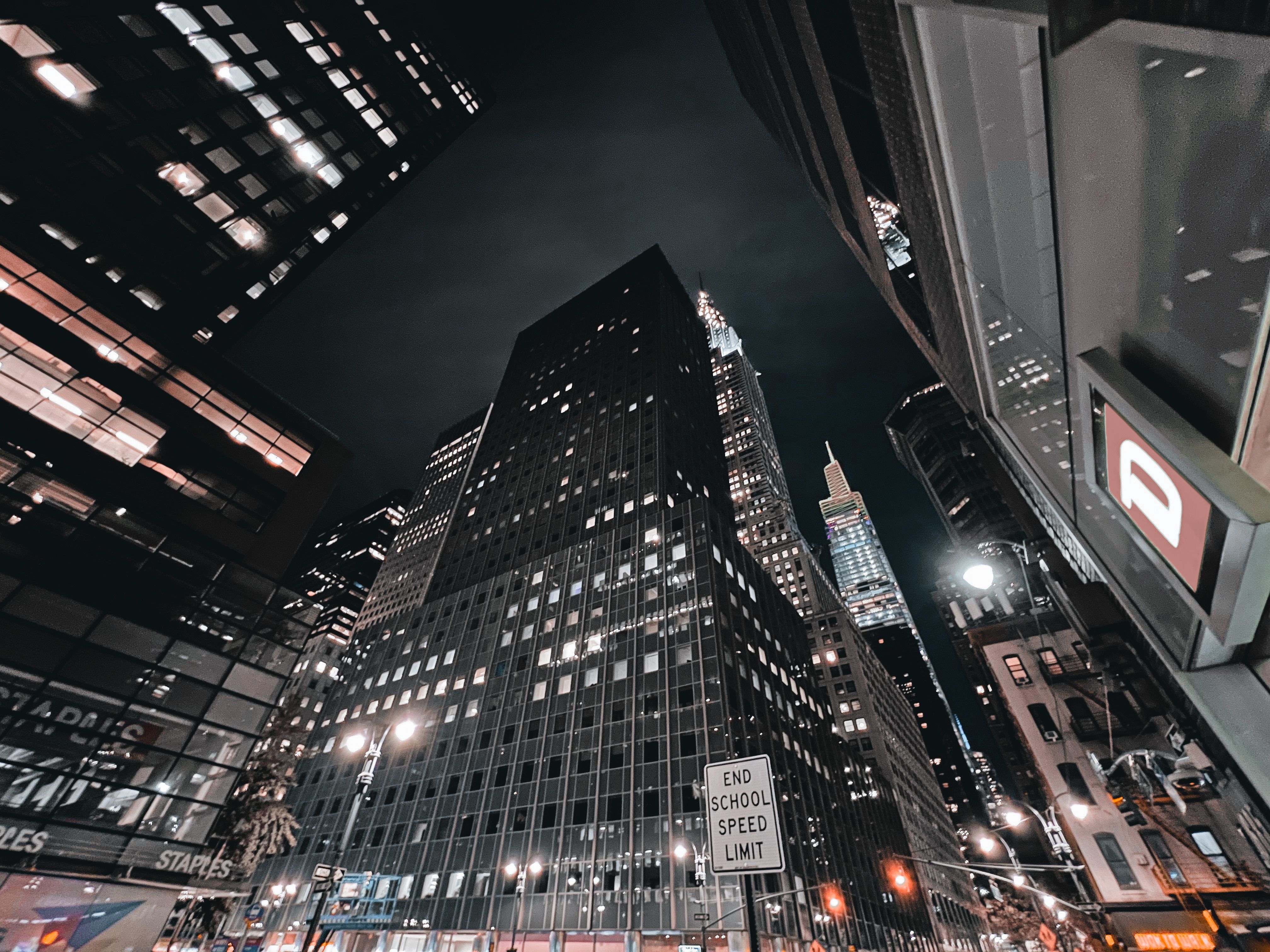 Low-angle Photograph of City Structures · Free Stock Photo