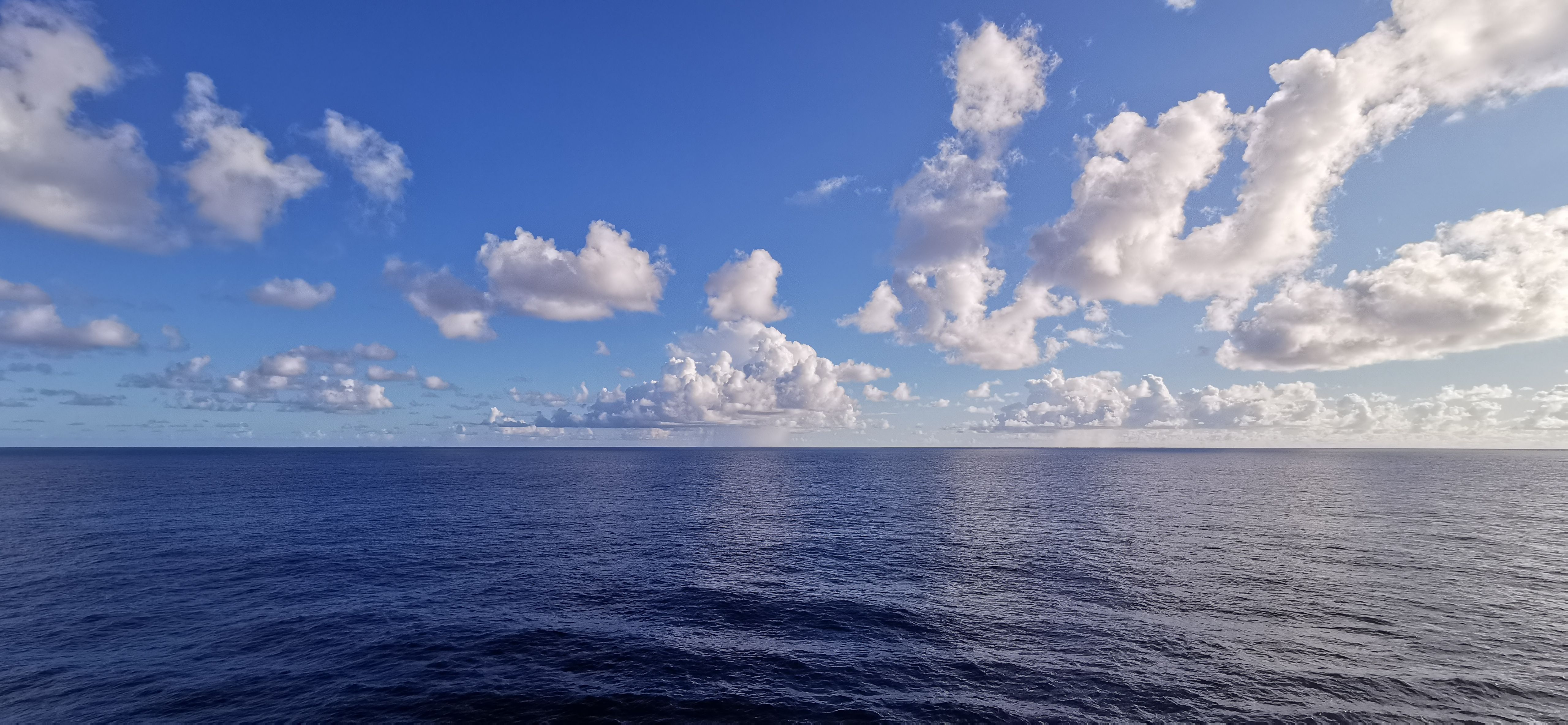 Clear Blue Sky over Ocean · Free Stock Photo