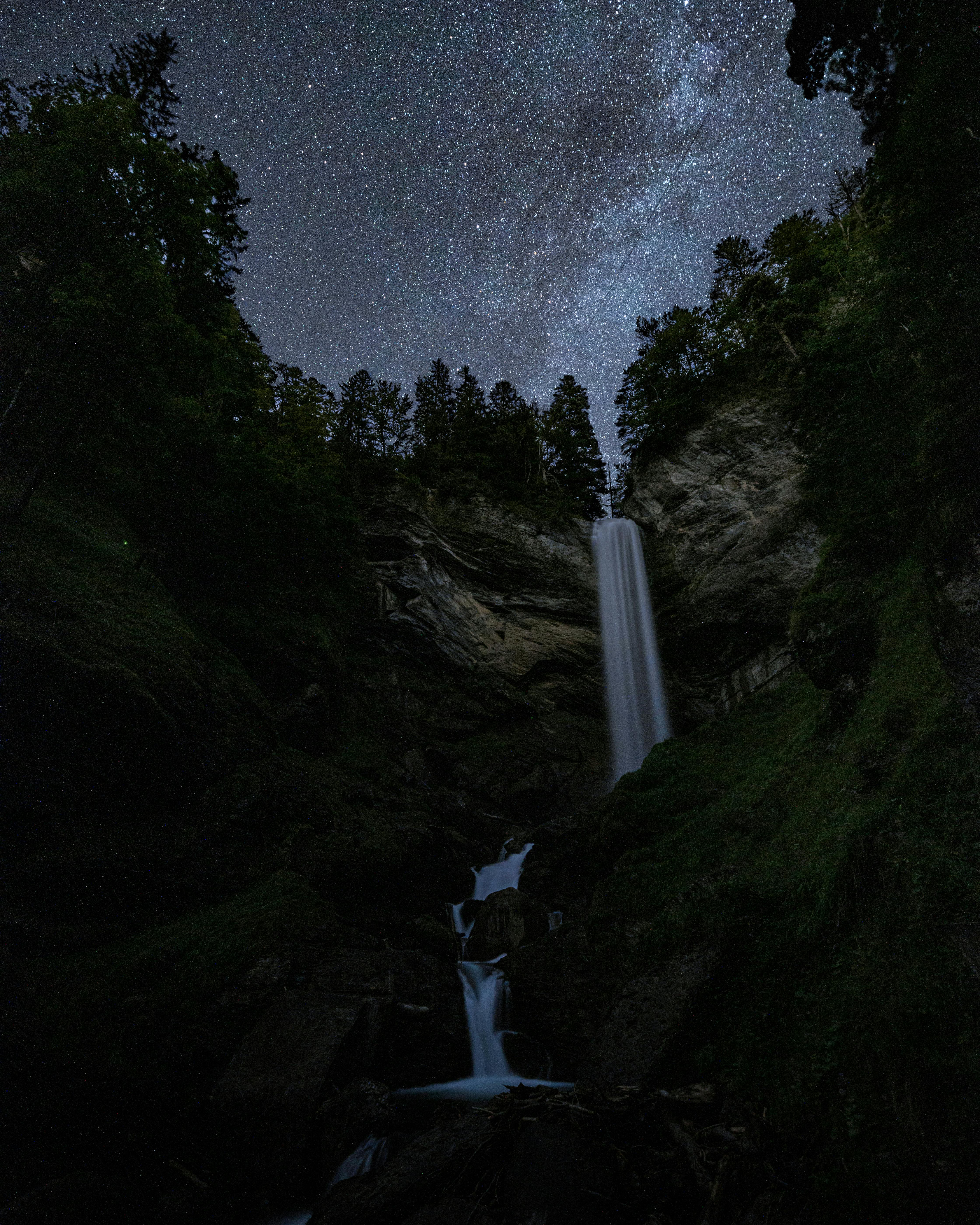 Waterfall Night Photos, Download The BEST Free Waterfall Night Stock ...