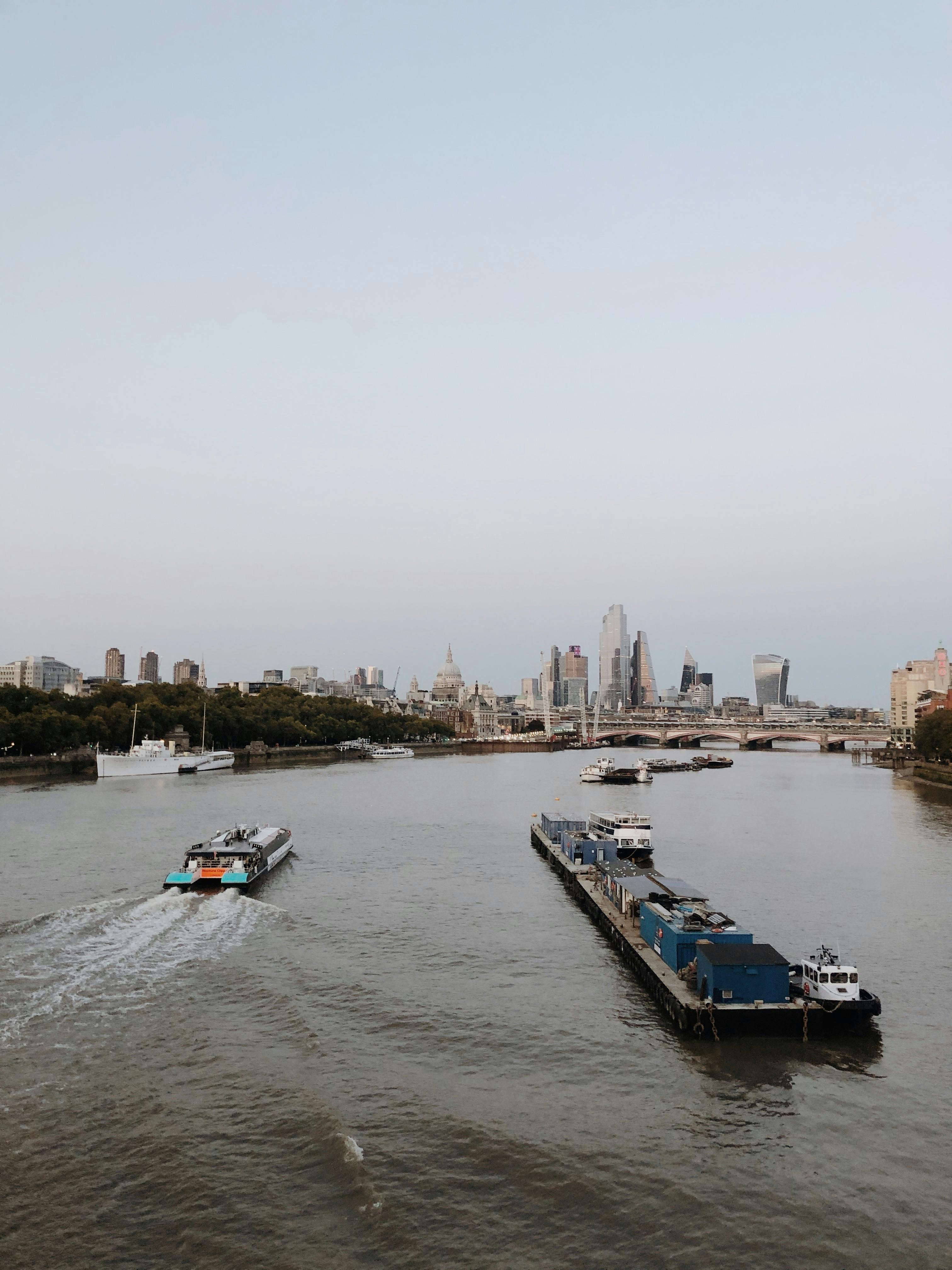 Ships on a River · Free Stock Photo