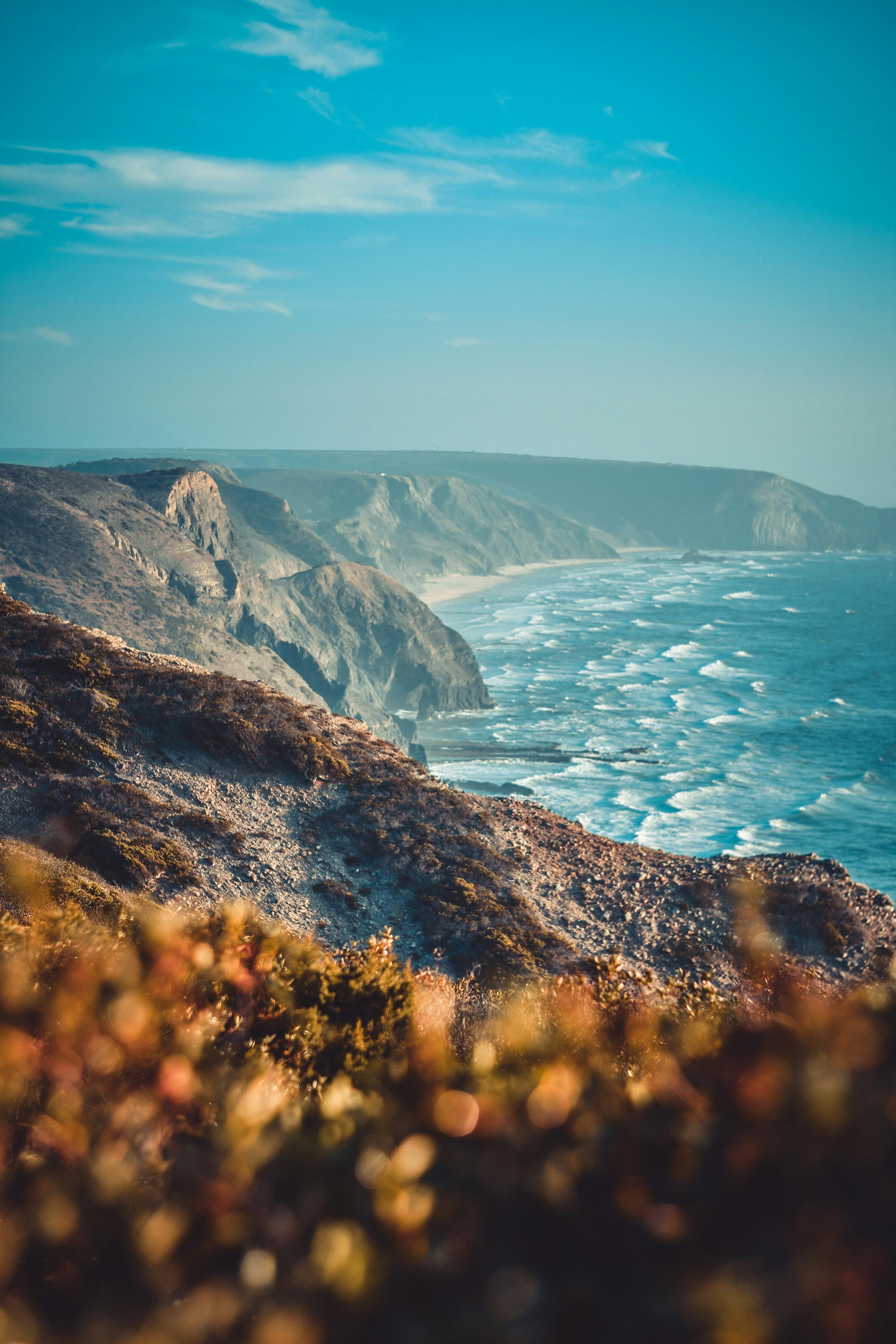 Ocean Landscapes Nature Cliffs Jurassic Coast Charmouth Dorset Cliffs