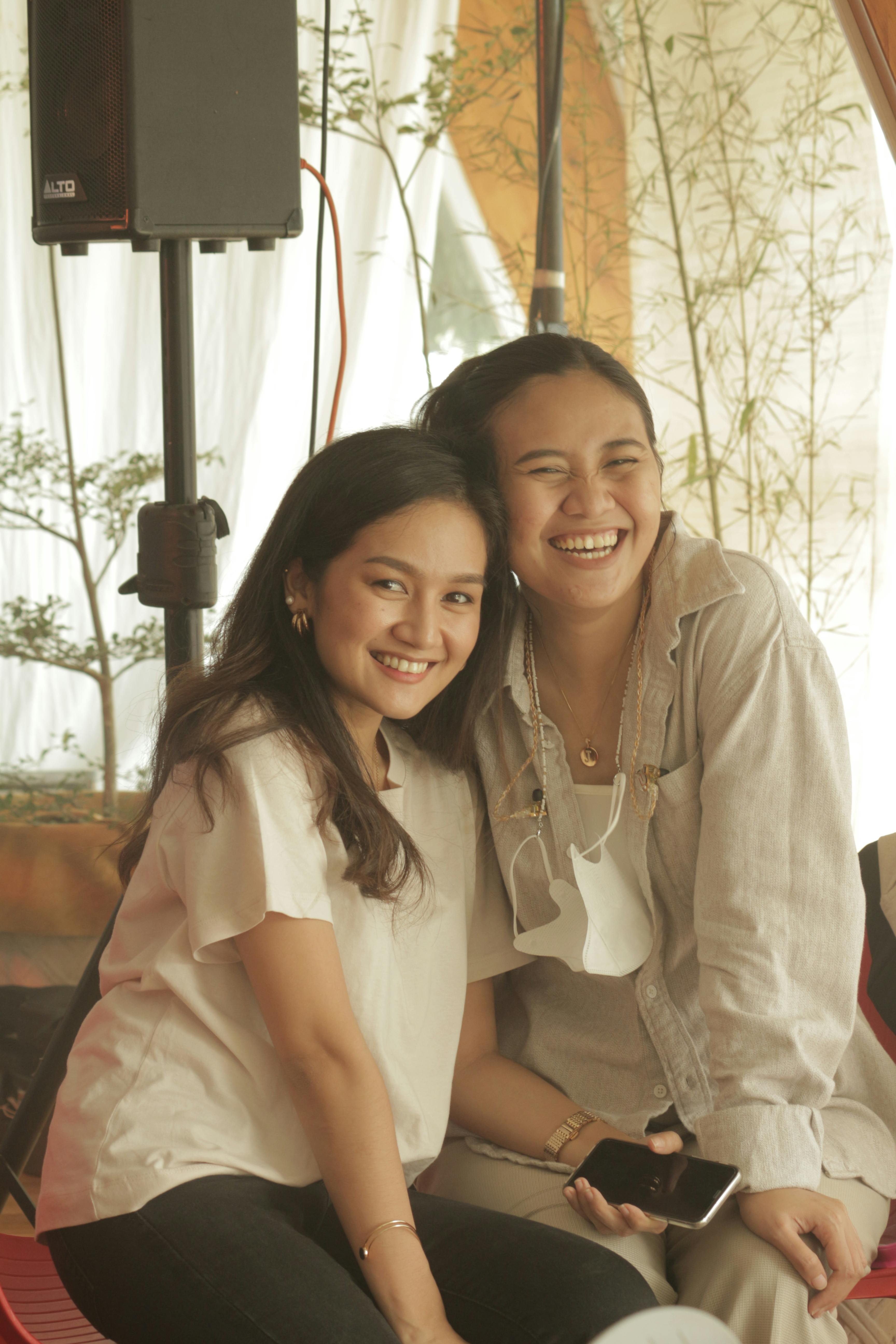 Friends in Pink Clothes · Free Stock Photo