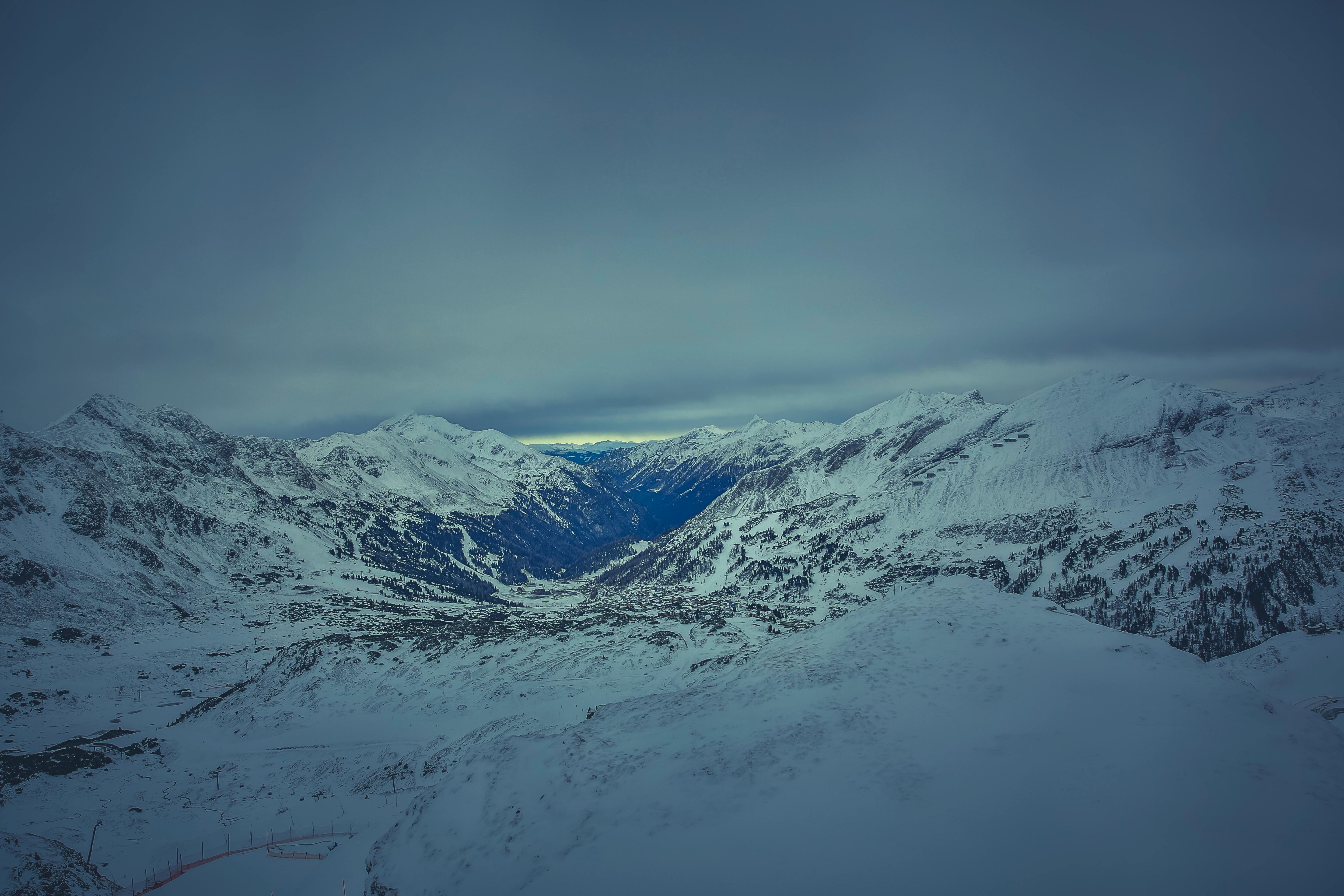 Free stock photo of cold, mountain range, mountains, nature, snow, winter