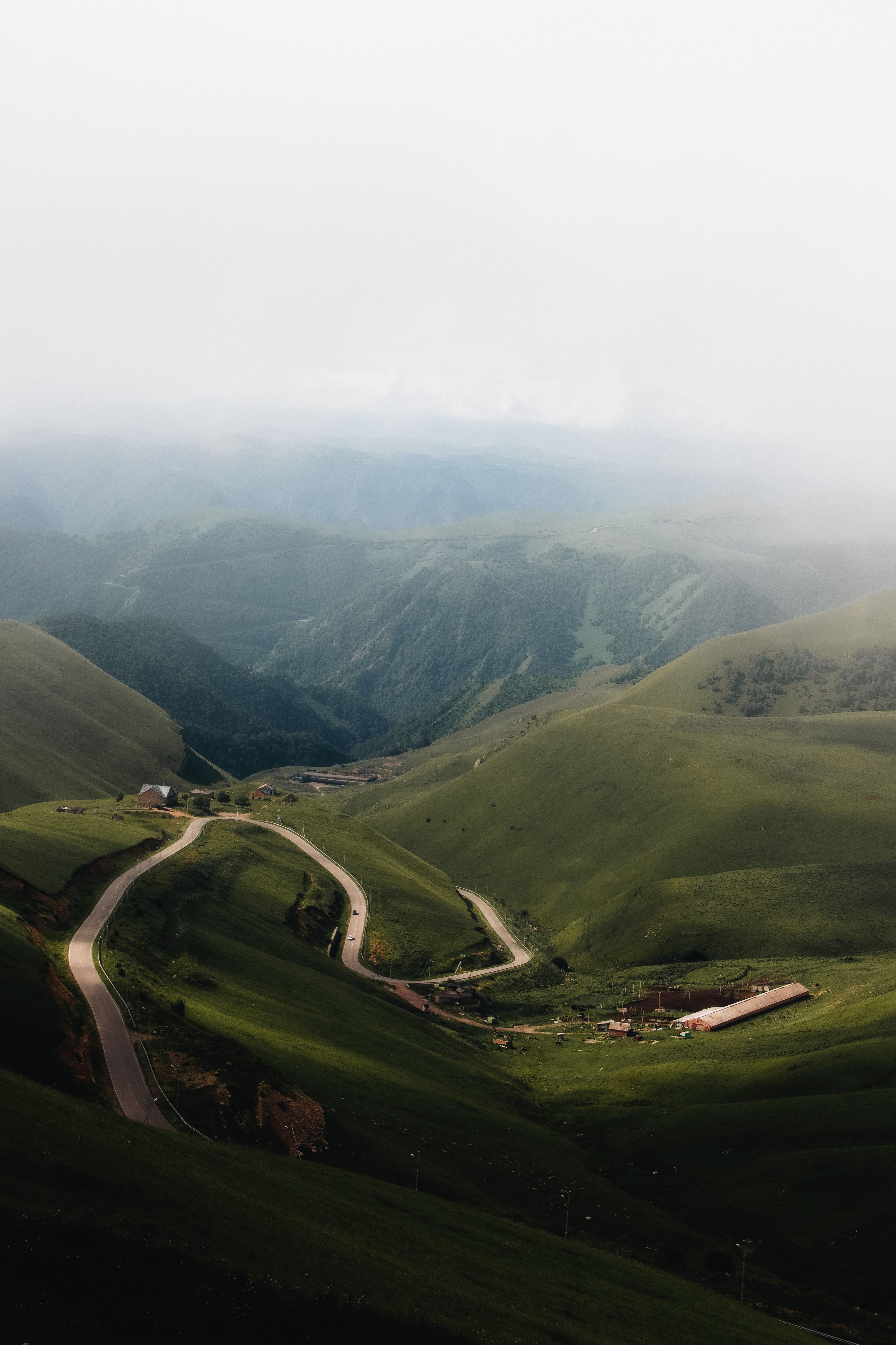 Aerial View of Green Mountains · Free Stock Photo