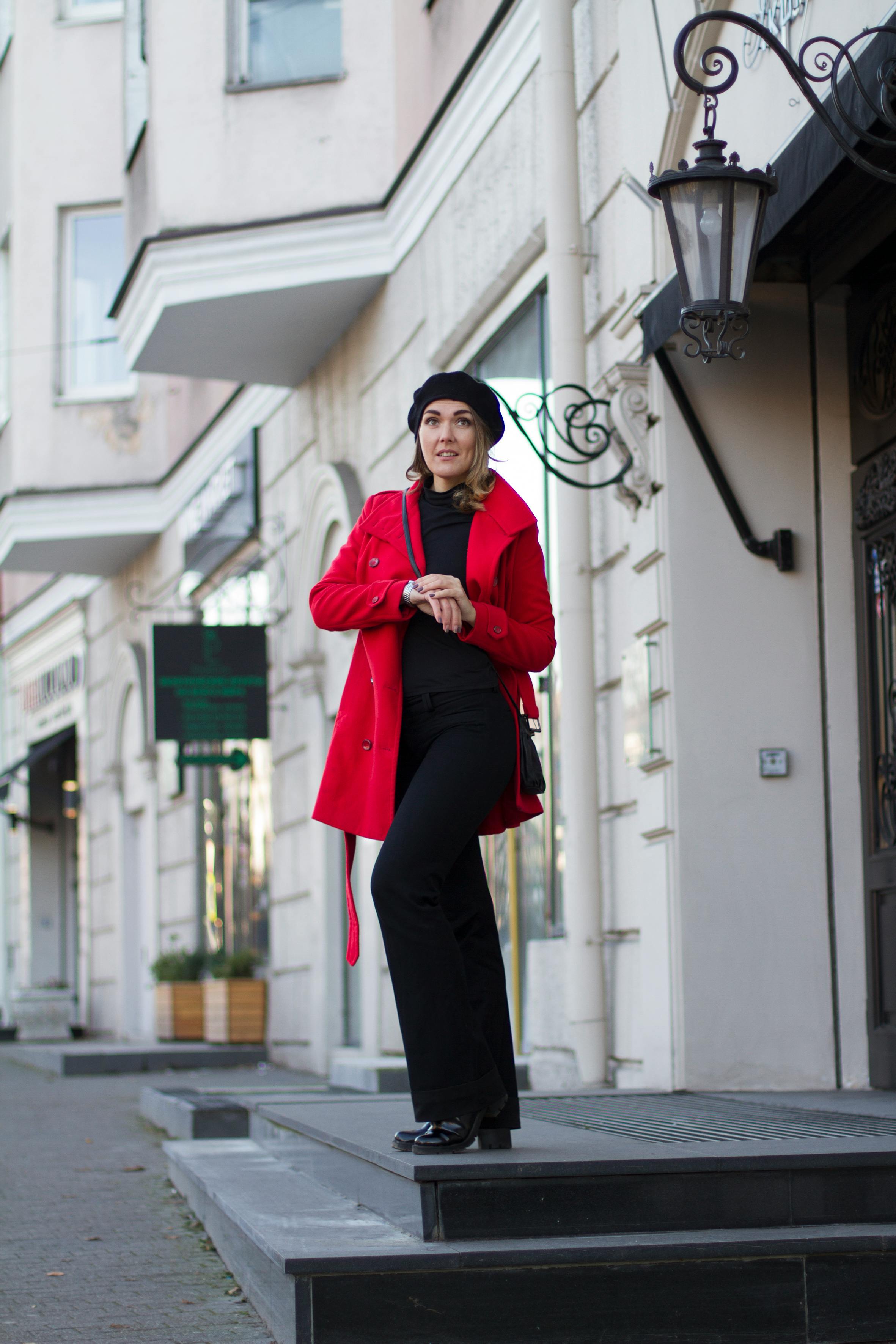 Woman Wearing Red Coat · Free Stock Photo