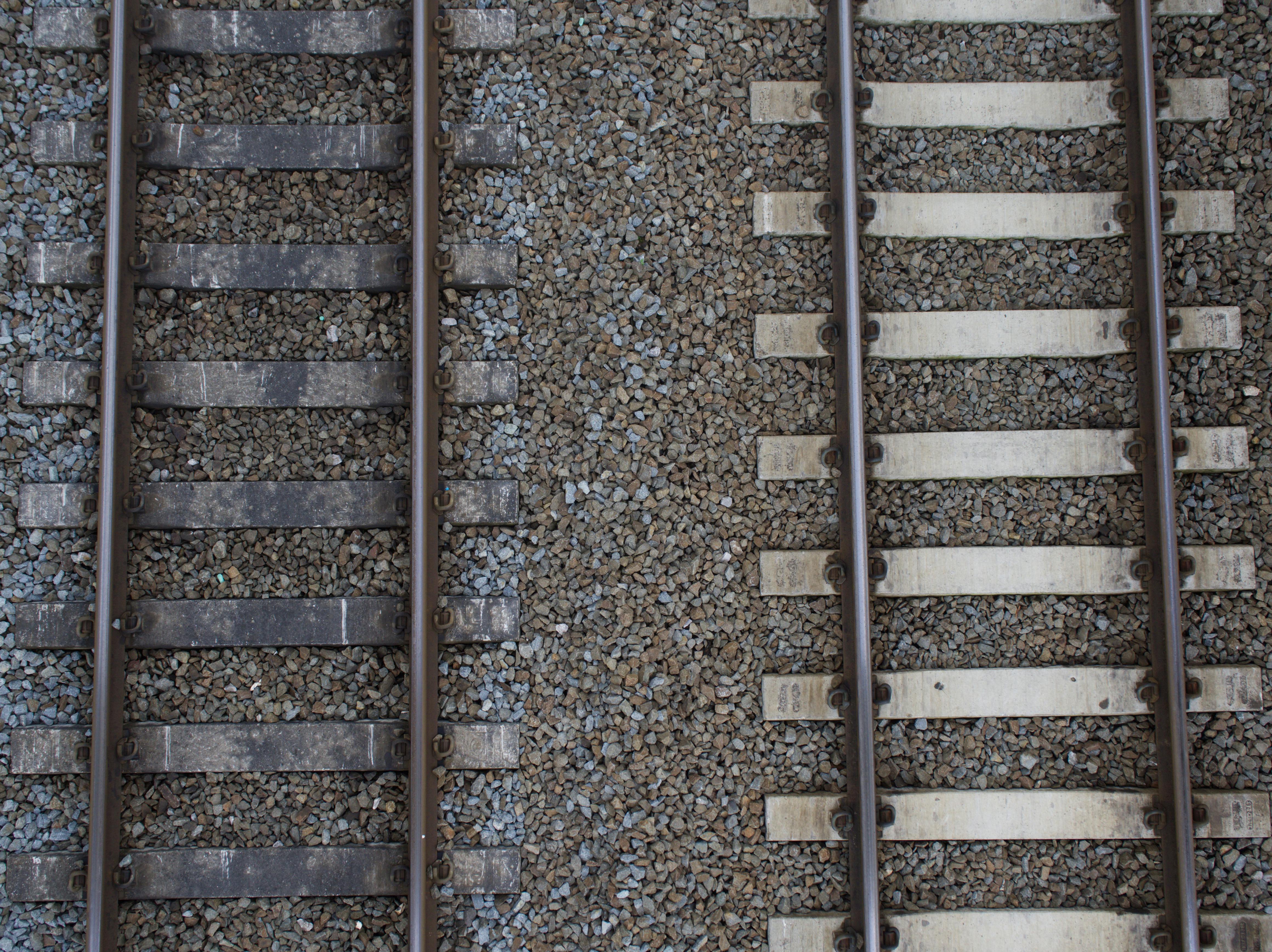 Free stock photo of railway, top view, tracks