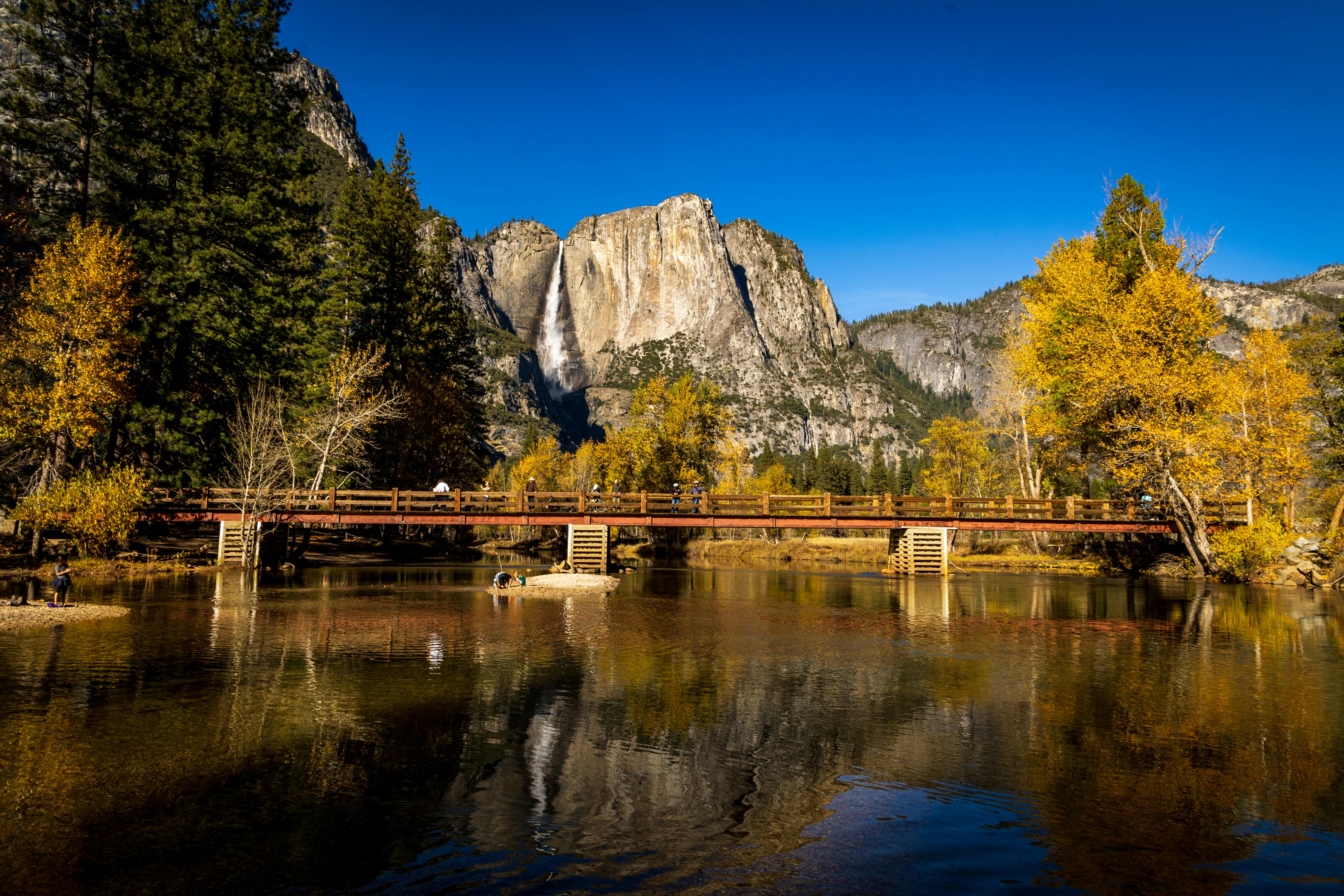Bridge over Lake in Yosemite National Park in USA · Free Stock Photo