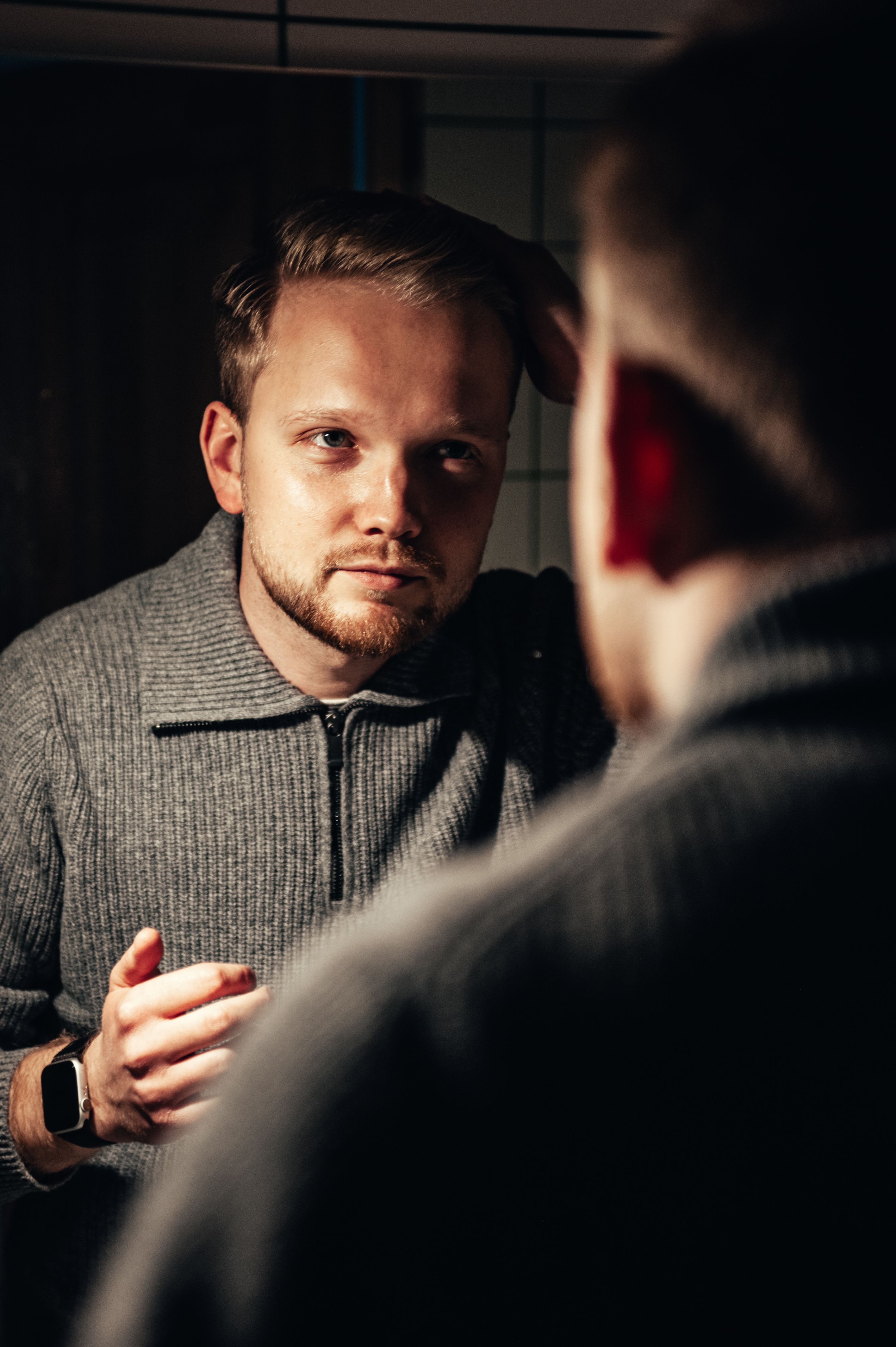 Reflection of a Man on a Mirror · Free Stock Photo