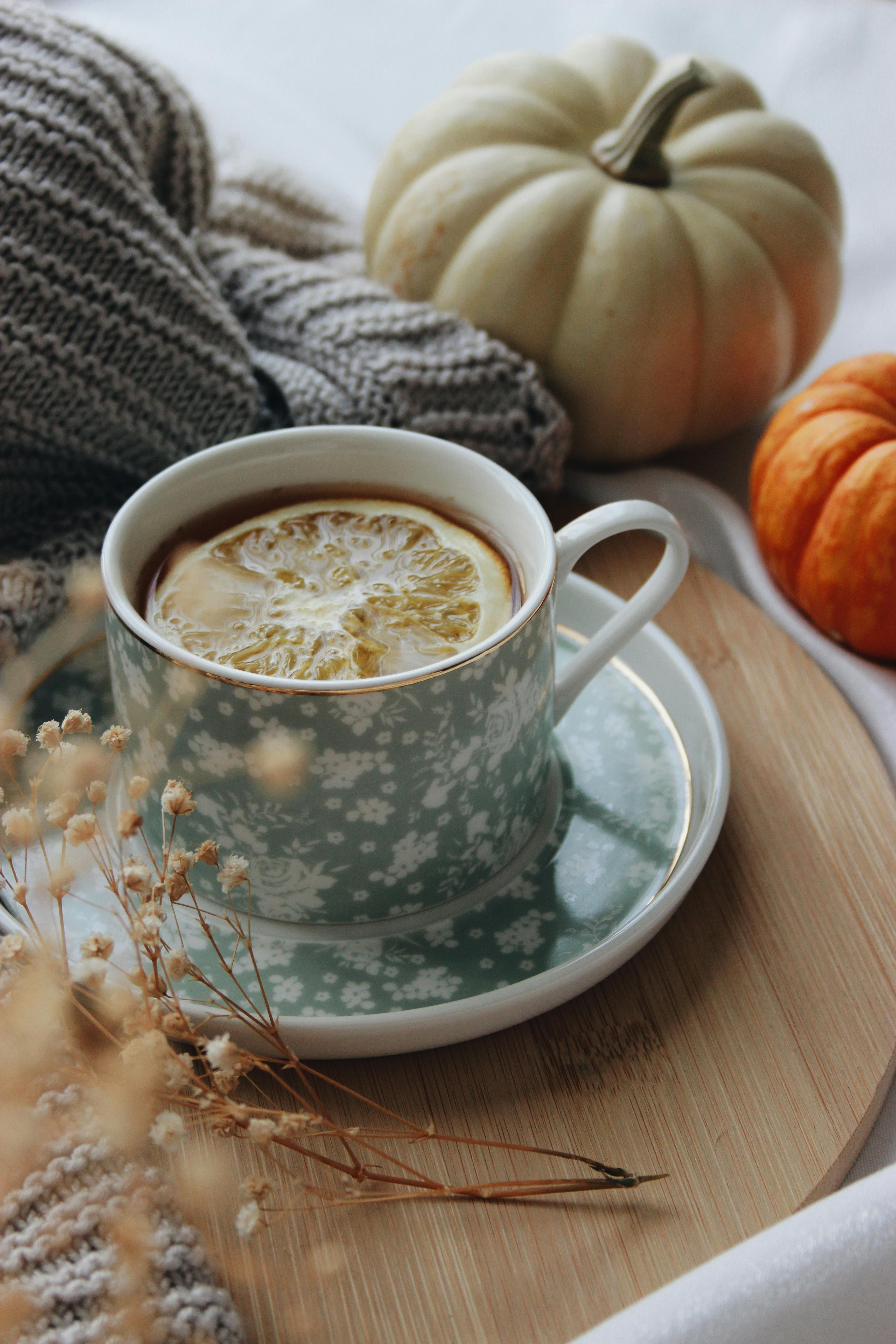 A Shot of a Tea in a Cup With Lemon · Free Stock Photo