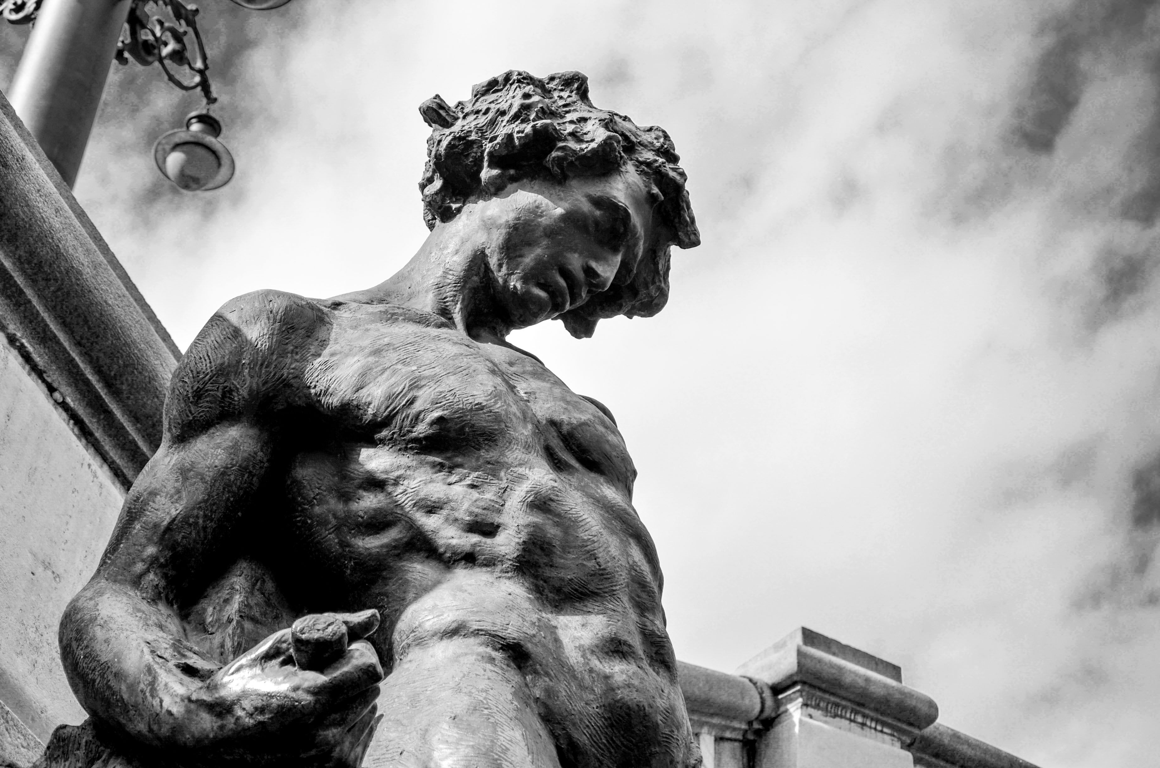 Statue of a Man with Chain · Free Stock Photo