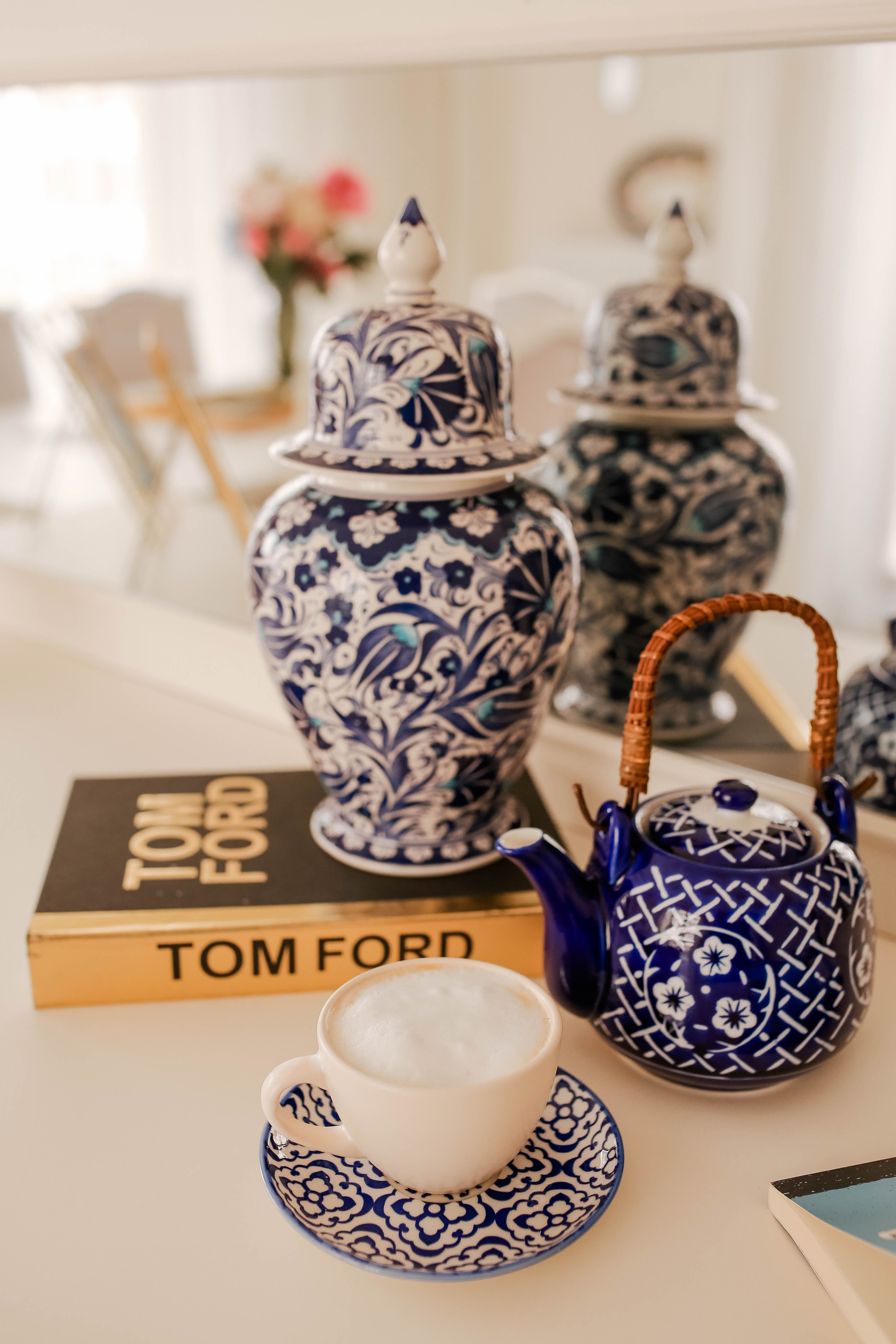 Porcelain Teapot and Cup of Tea · Free Stock Photo