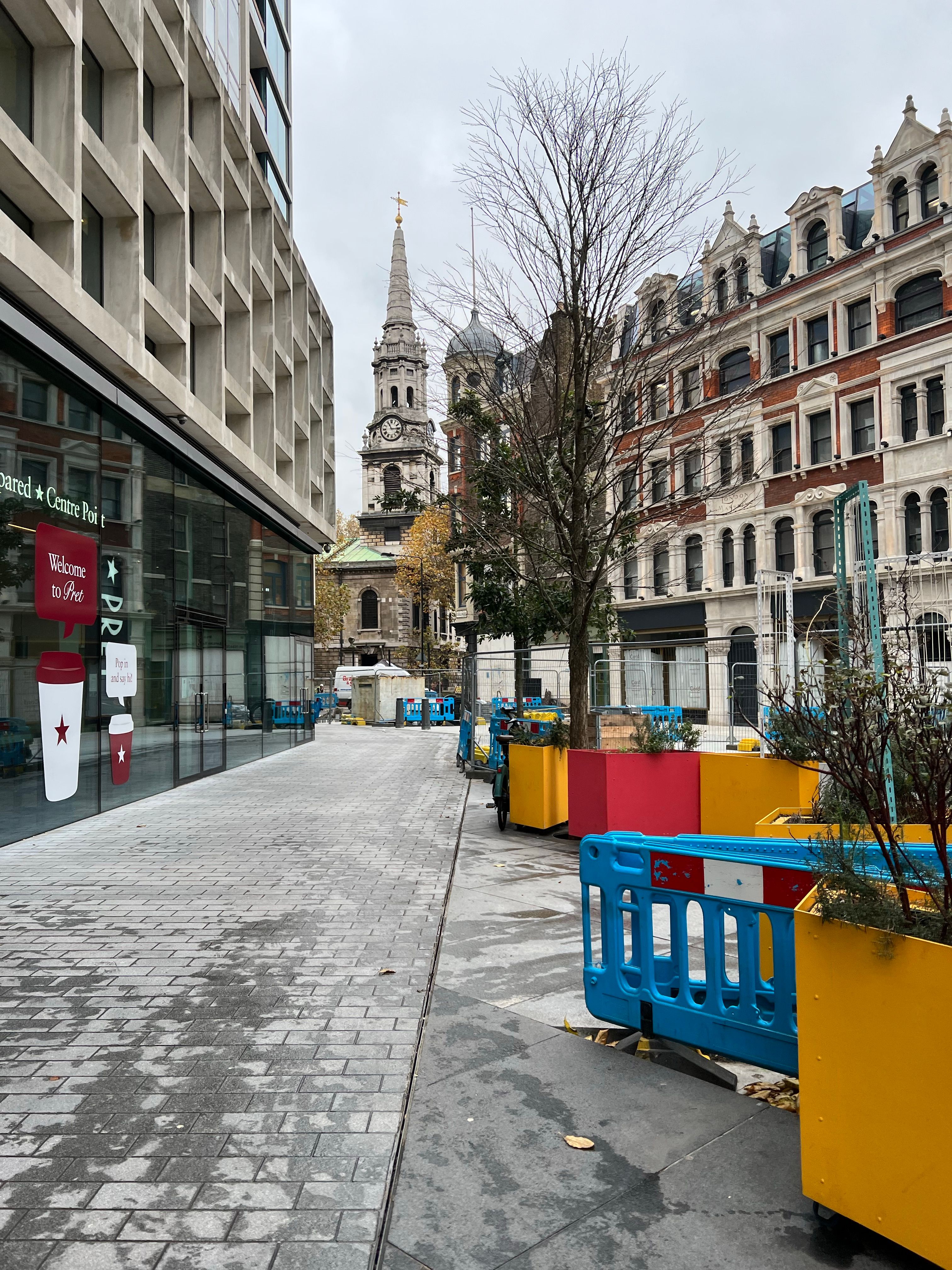 Photo of a Walkway on a City Street · Free Stock Photo