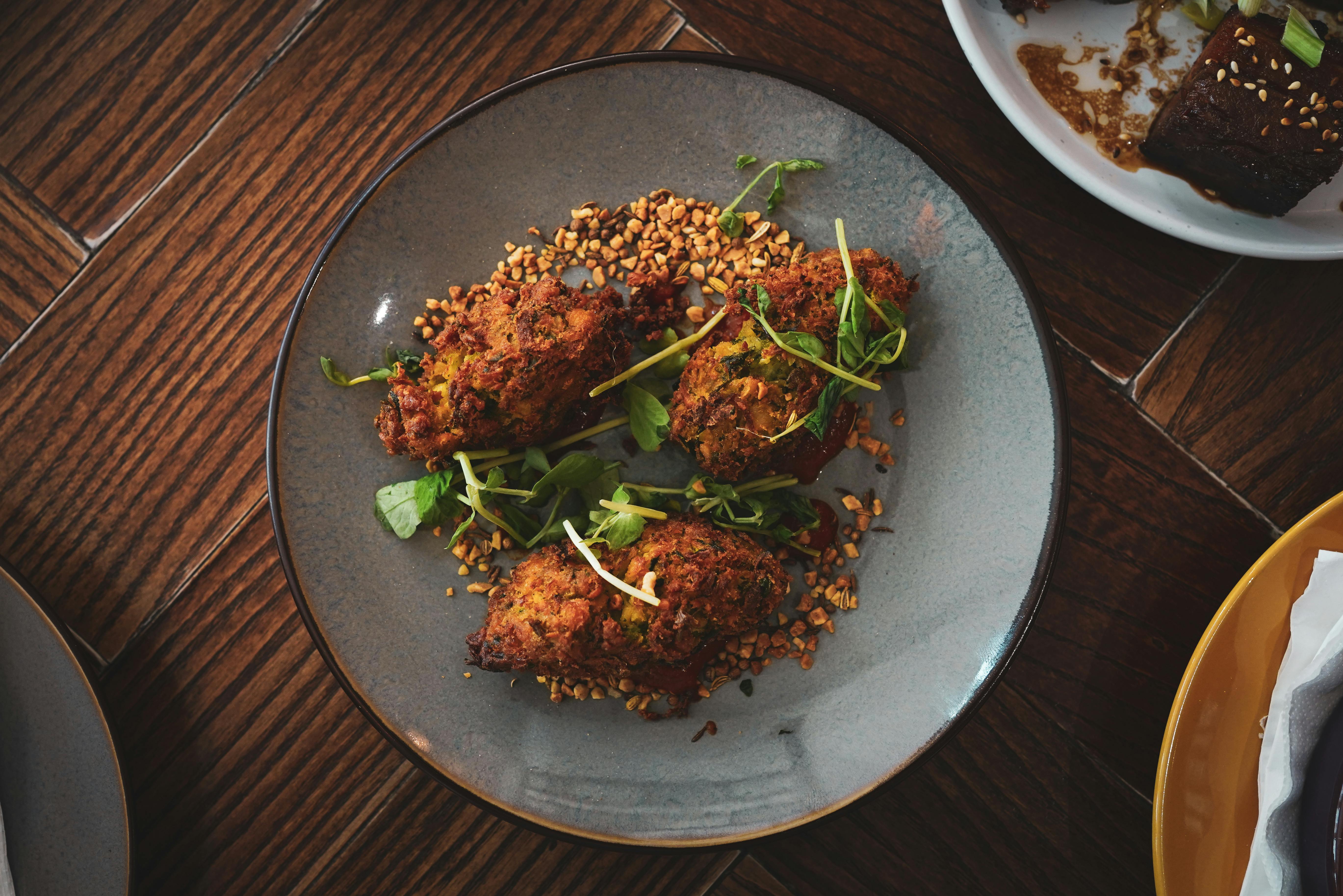 Cooked Food on Round Plate · Free Stock Photo