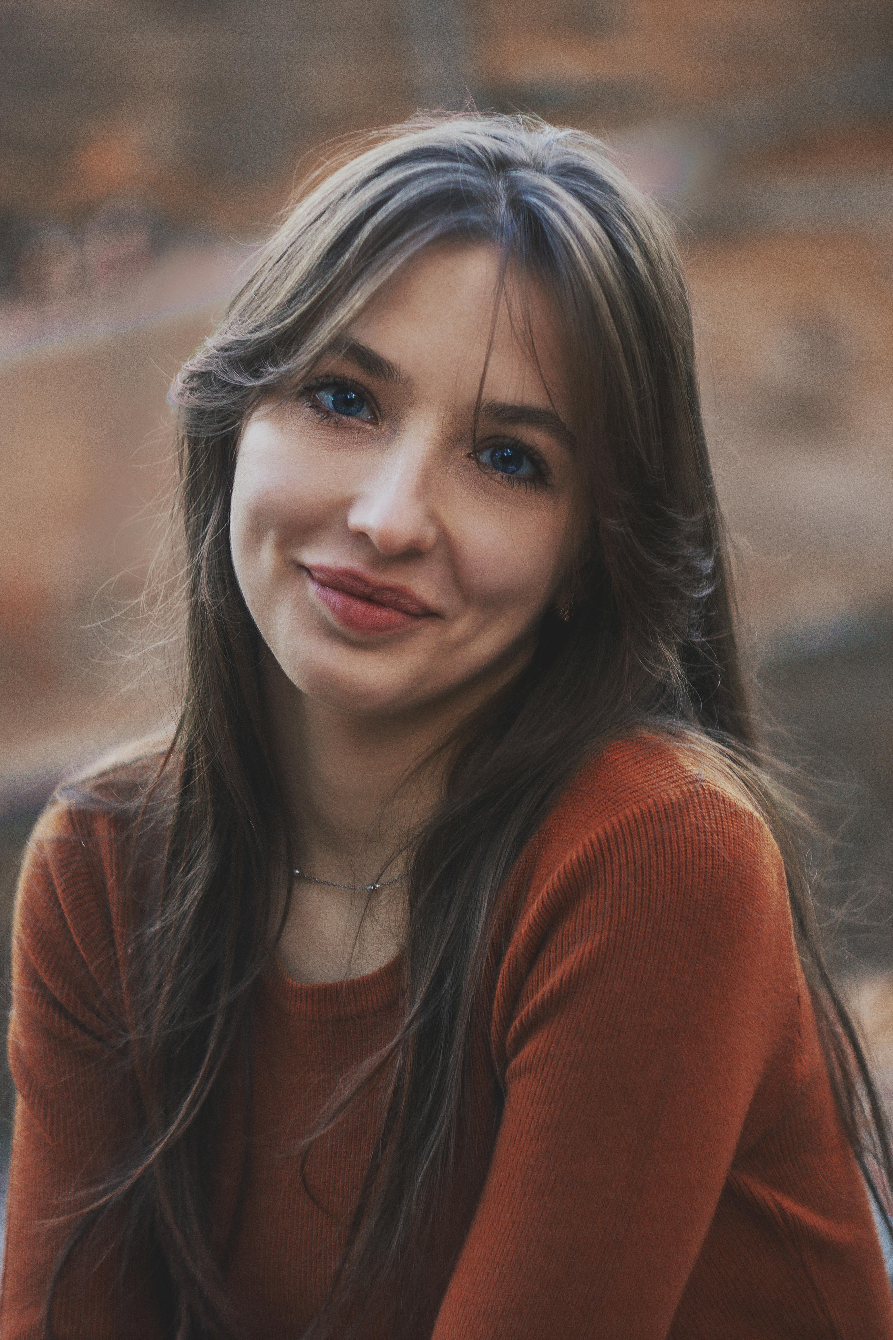 Beautiful Woman Smirking · Free Stock Photo