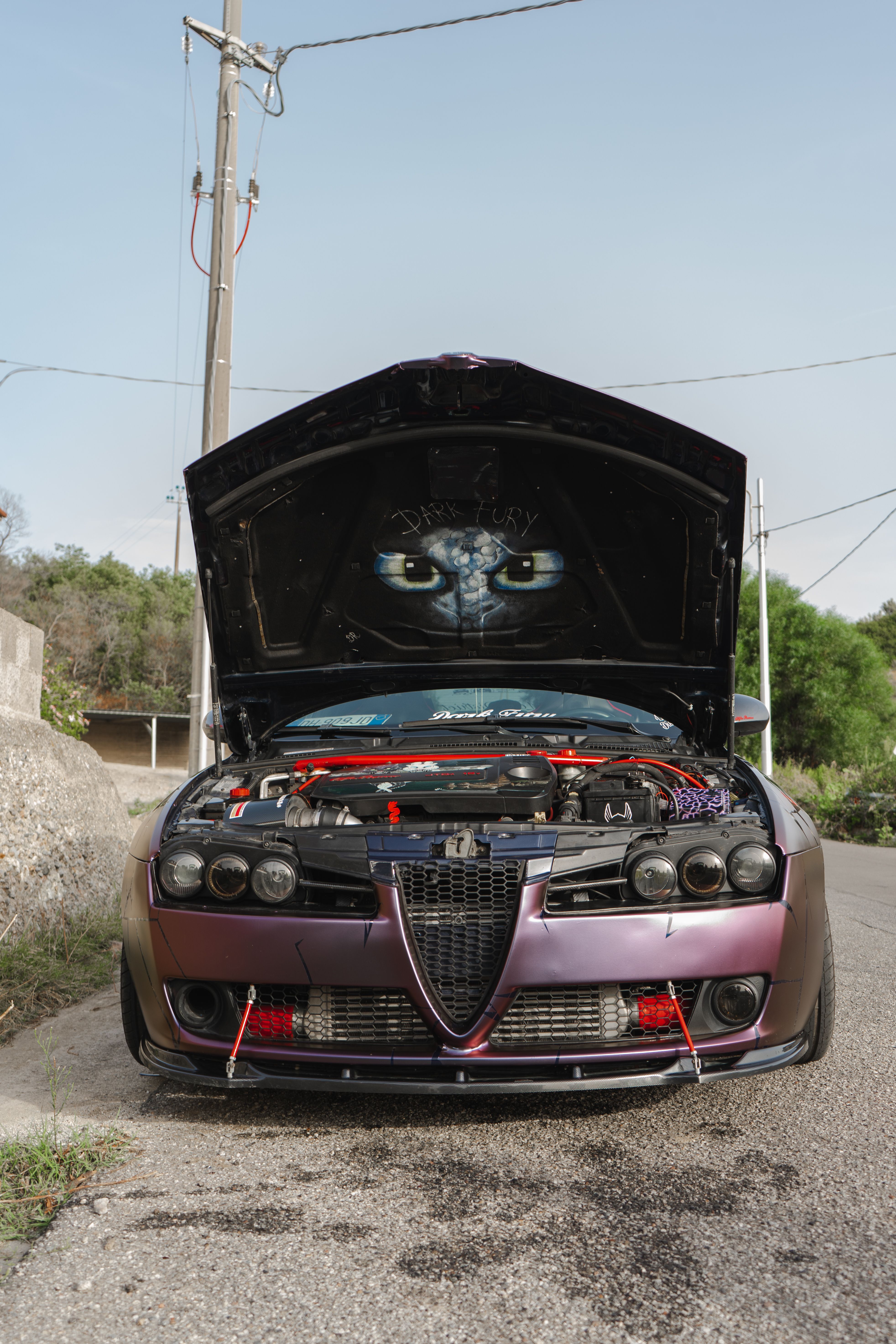 Car with an Open Hood · Free Stock Photo