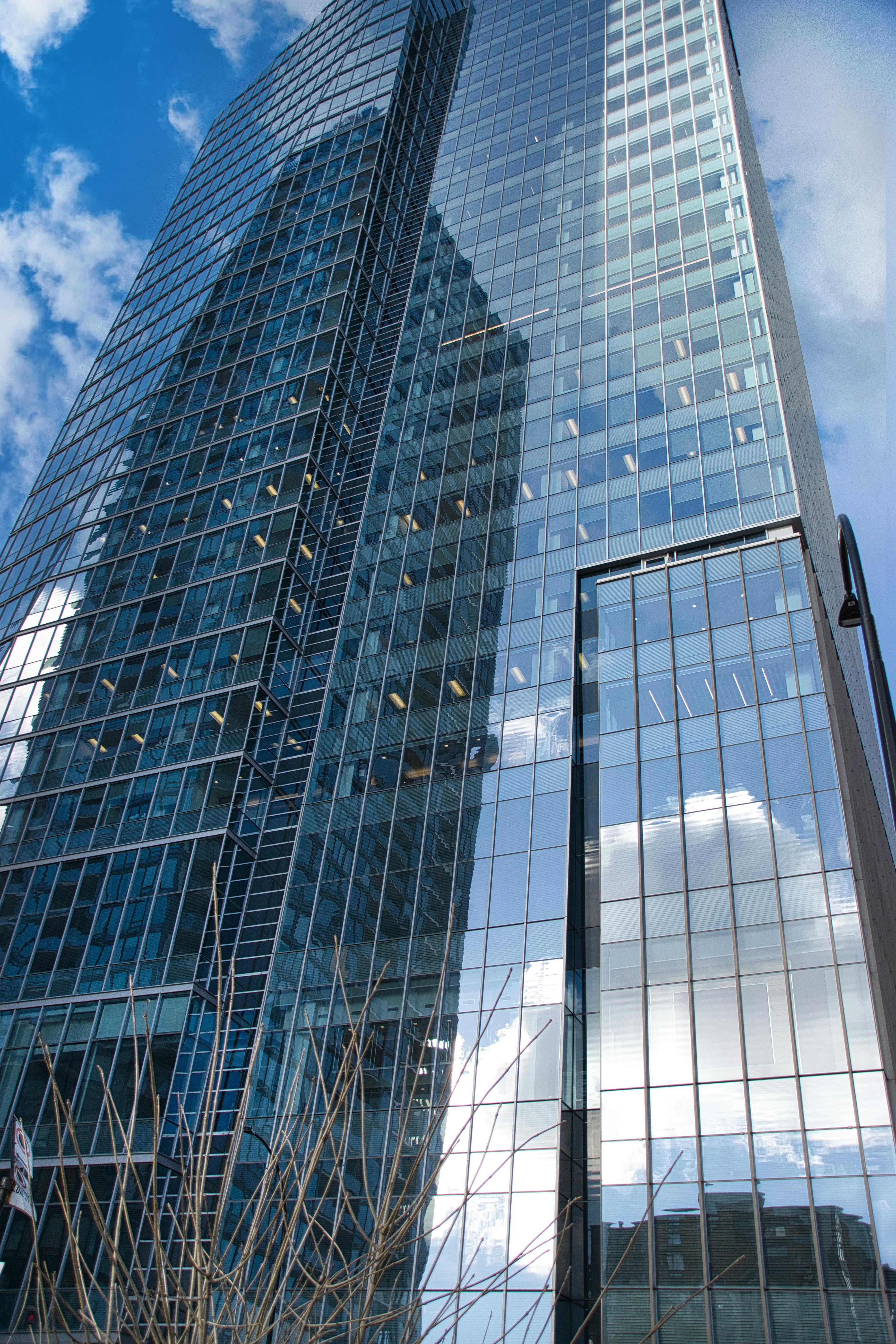Low Angle View of Glass Skyscraper · Free Stock Photo