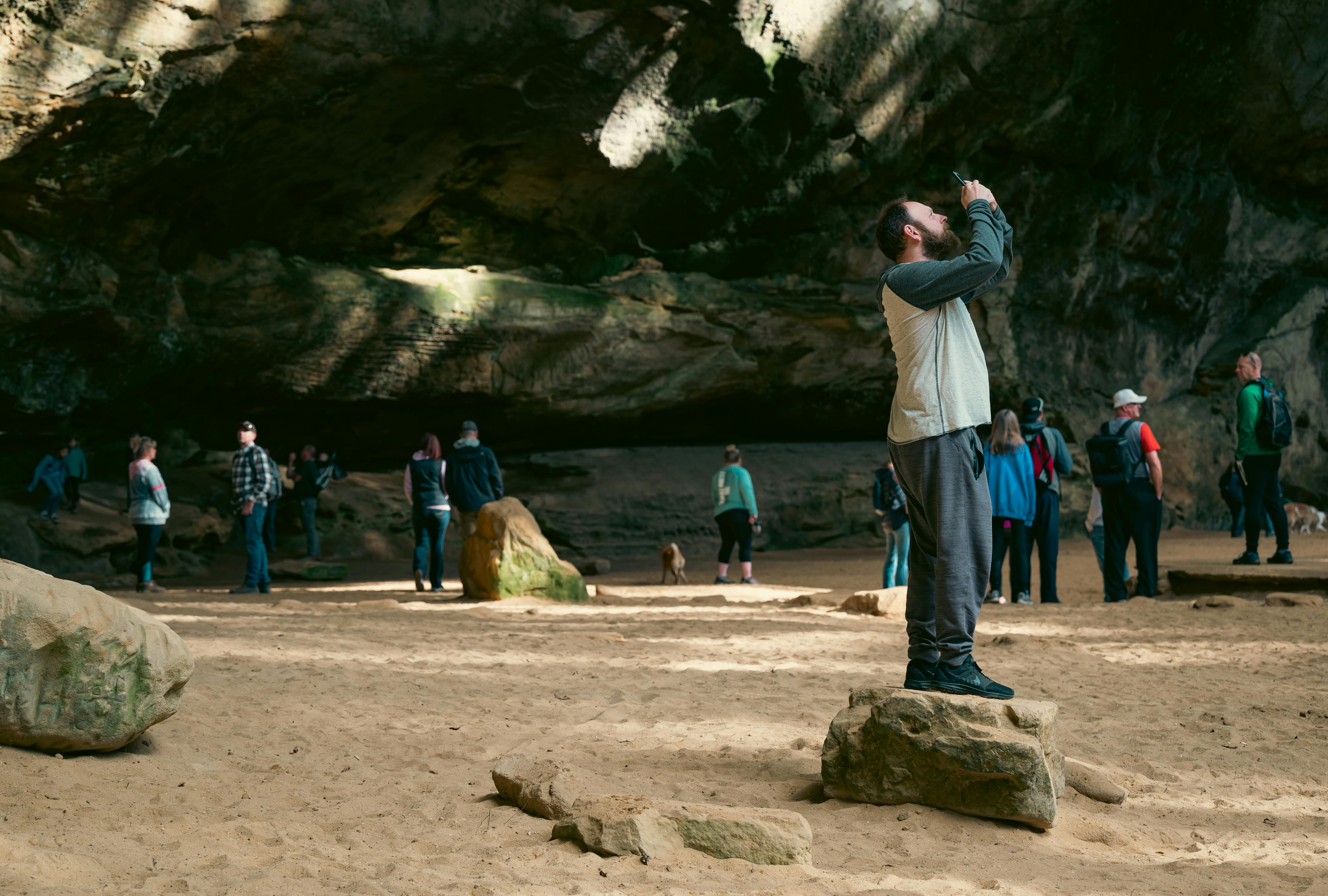 Man Standing on a Rock · Free Stock Photo