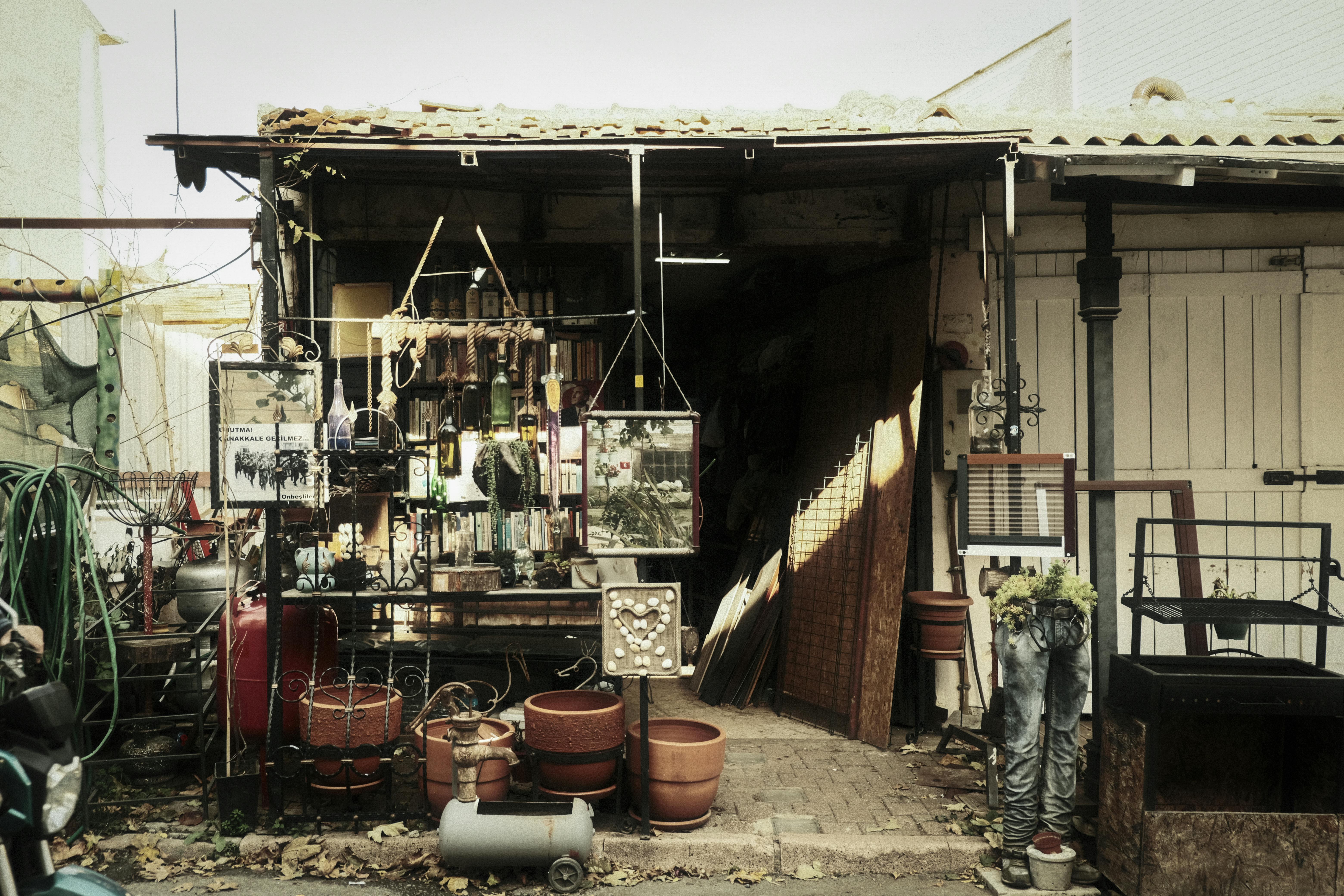 Store Front with Mirror Products · Free Stock Photo