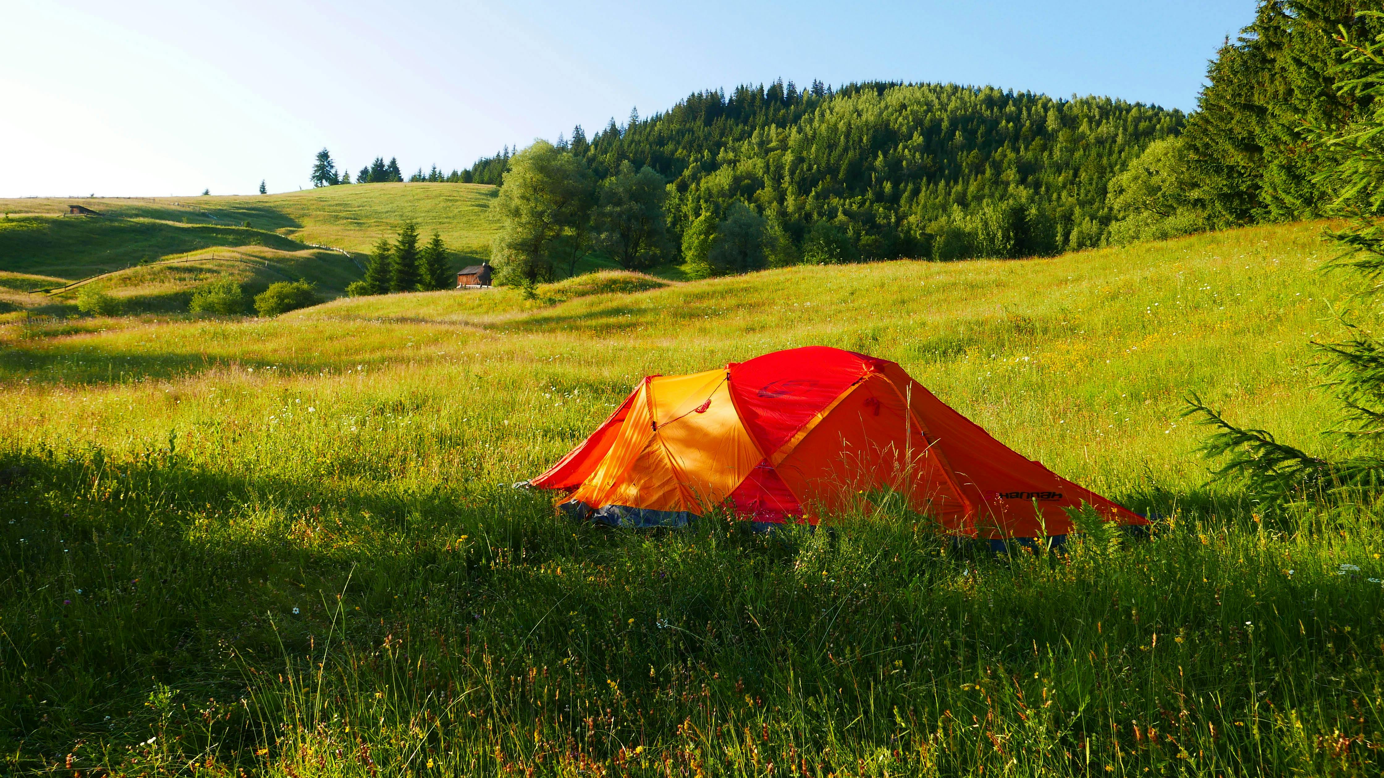 A Tent on the Grass Field · Free Stock Photo