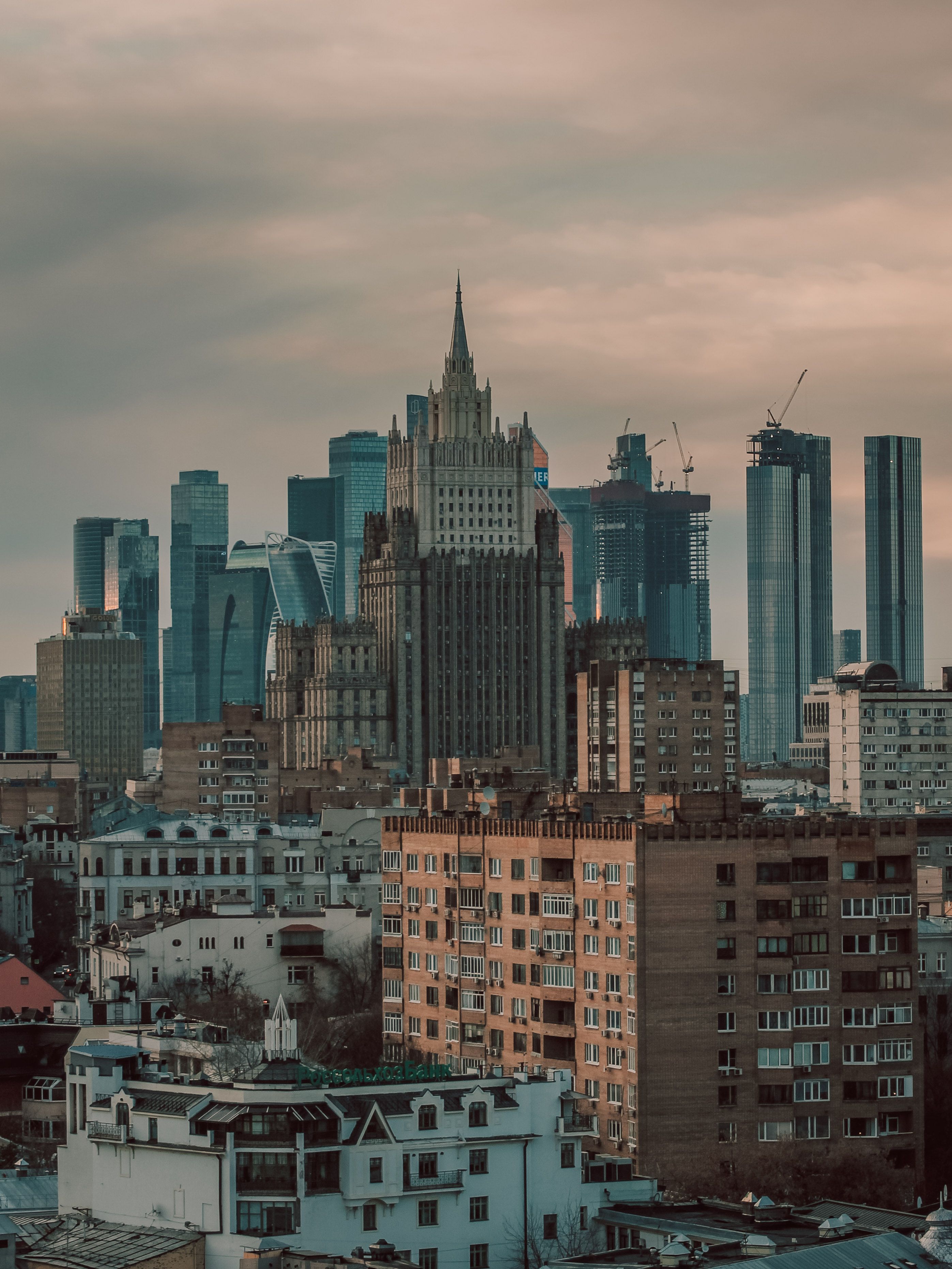 Aerial View of City Buildings · Free Stock Photo