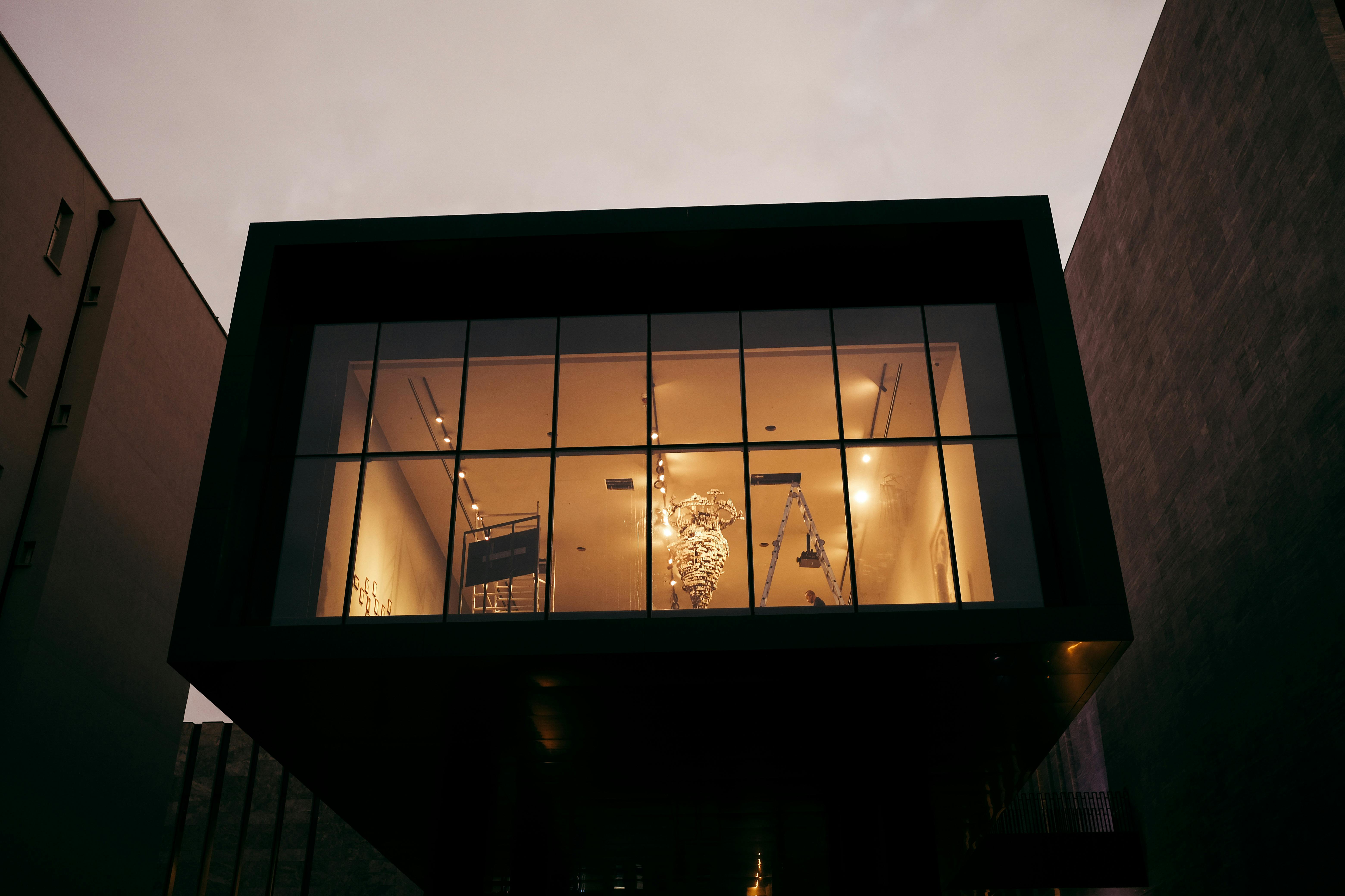 Lights on in a Modern Museum · Free Stock Photo