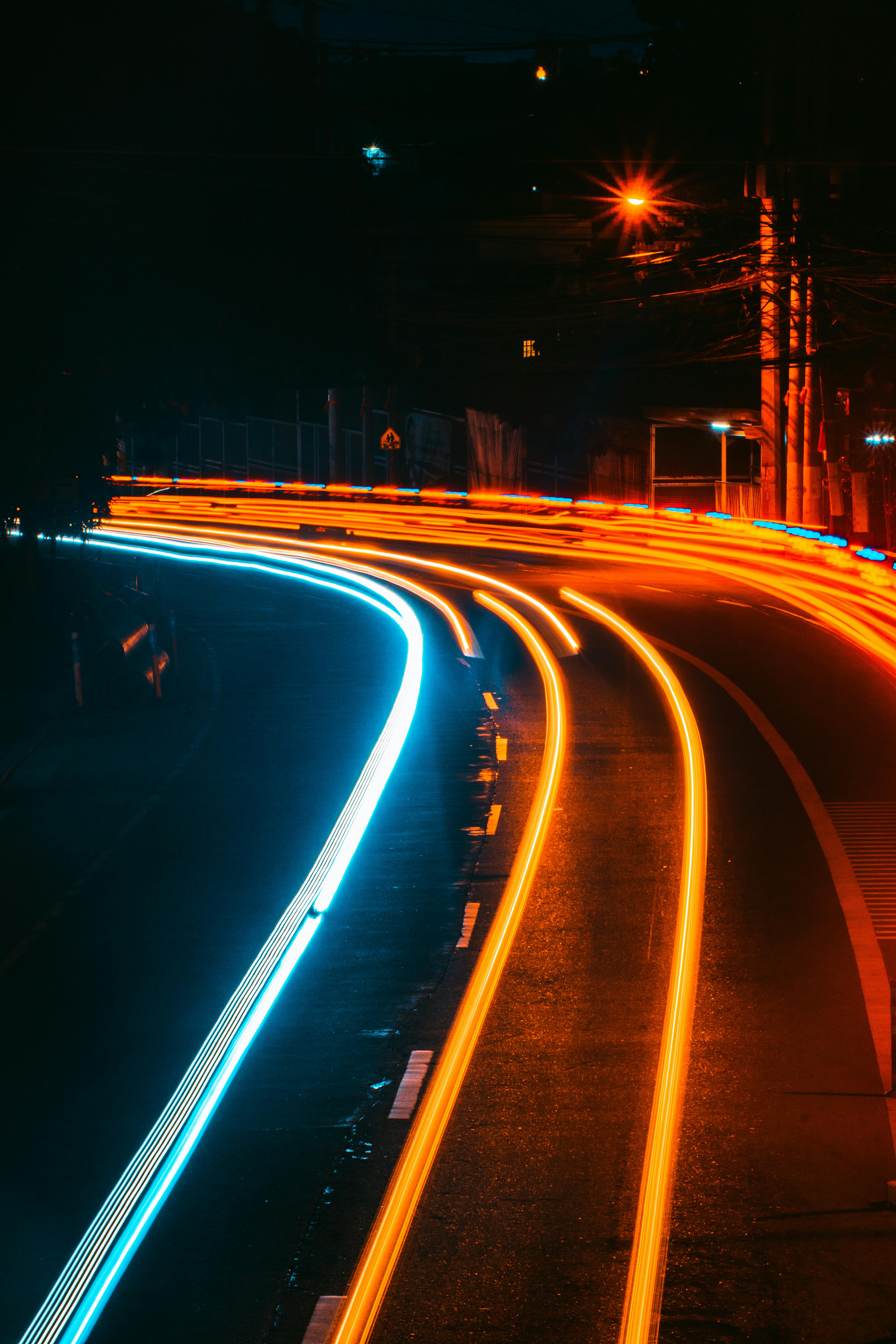 Time Lapse Photography of Cars on Road during Night Time · Free Stock Photo