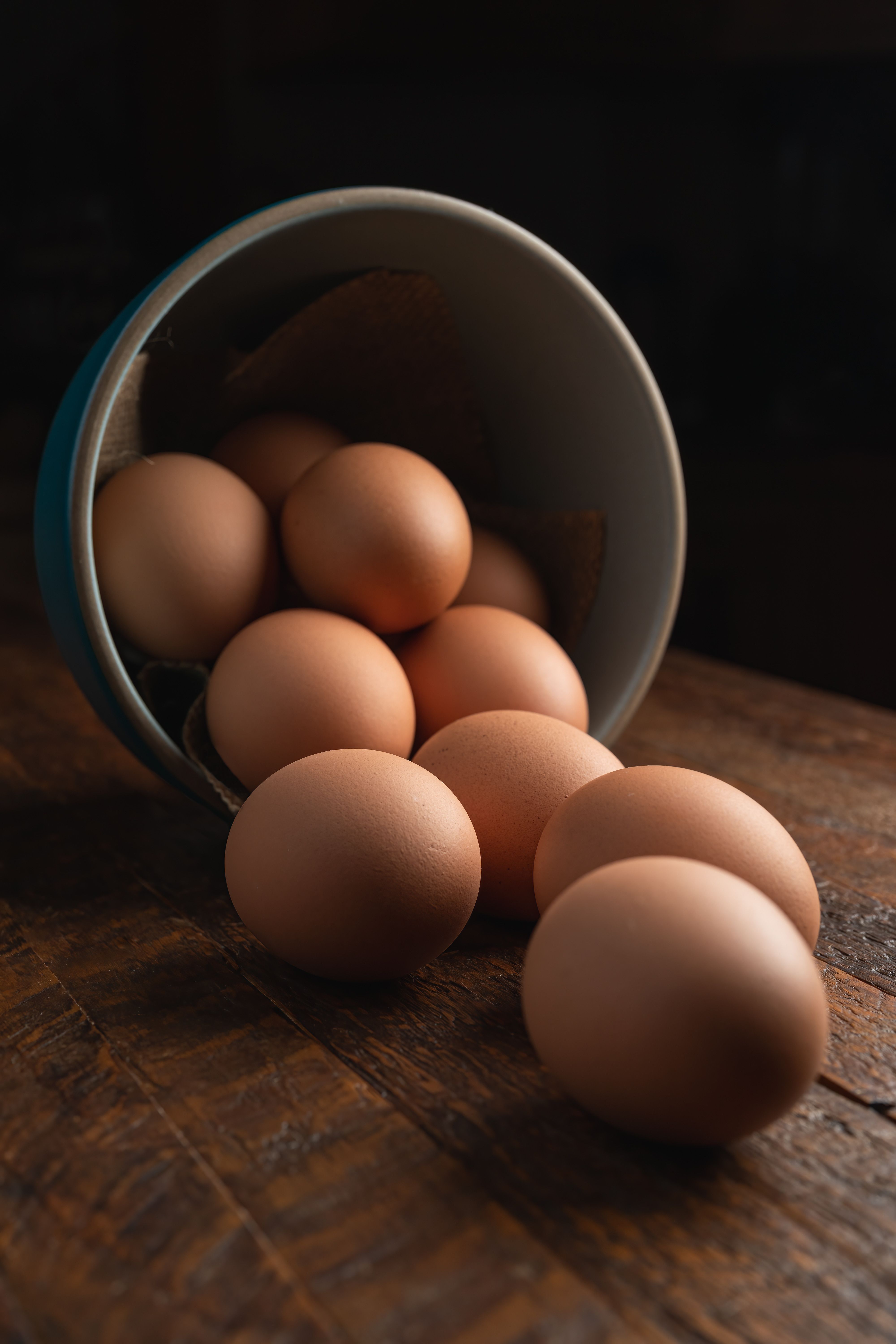 Close-Up Photograph of Brown Organic Eggs · Free Stock Photo
