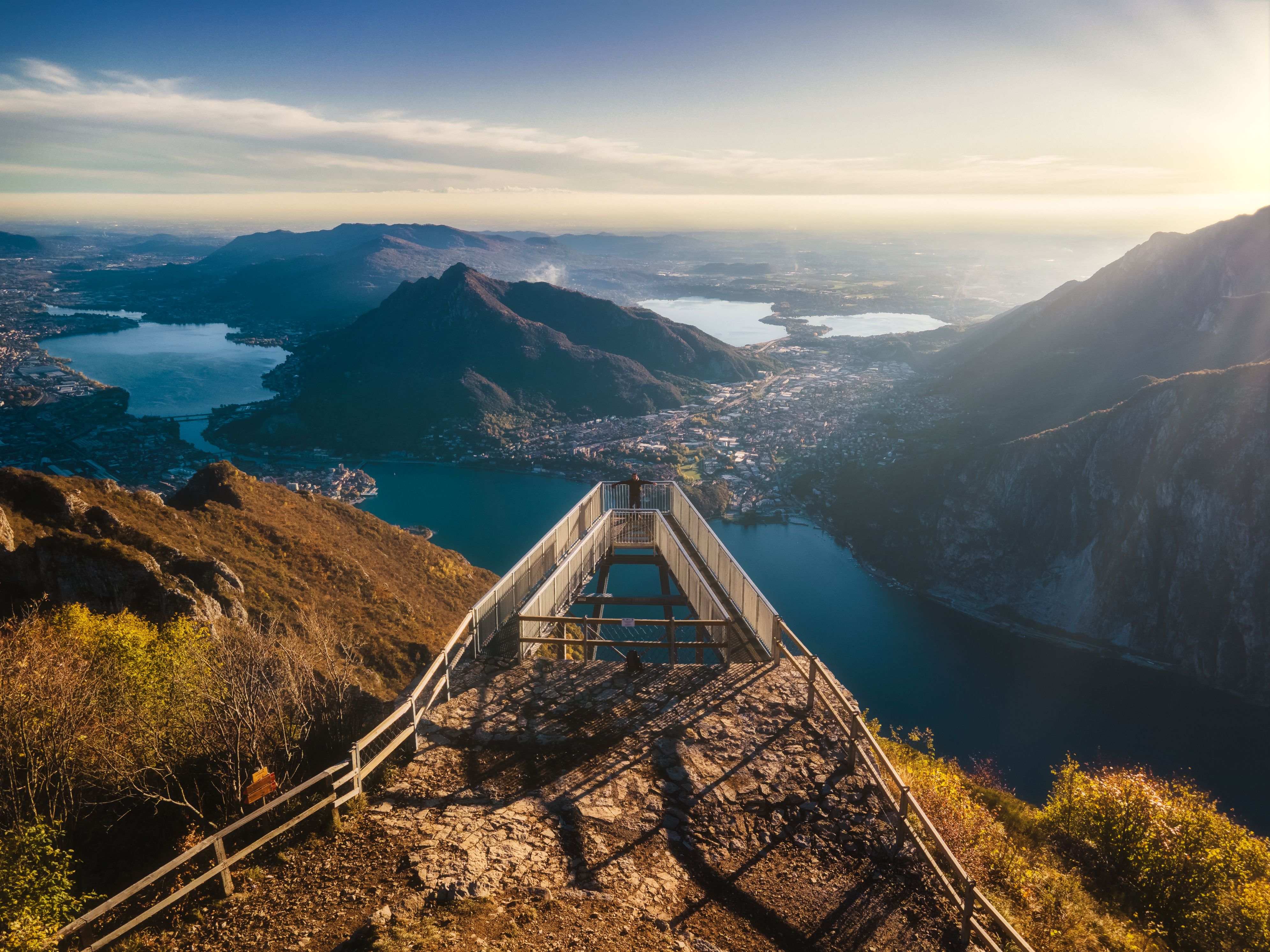 View Deck Hanging From a Mountain Cliff · Free Stock Photo