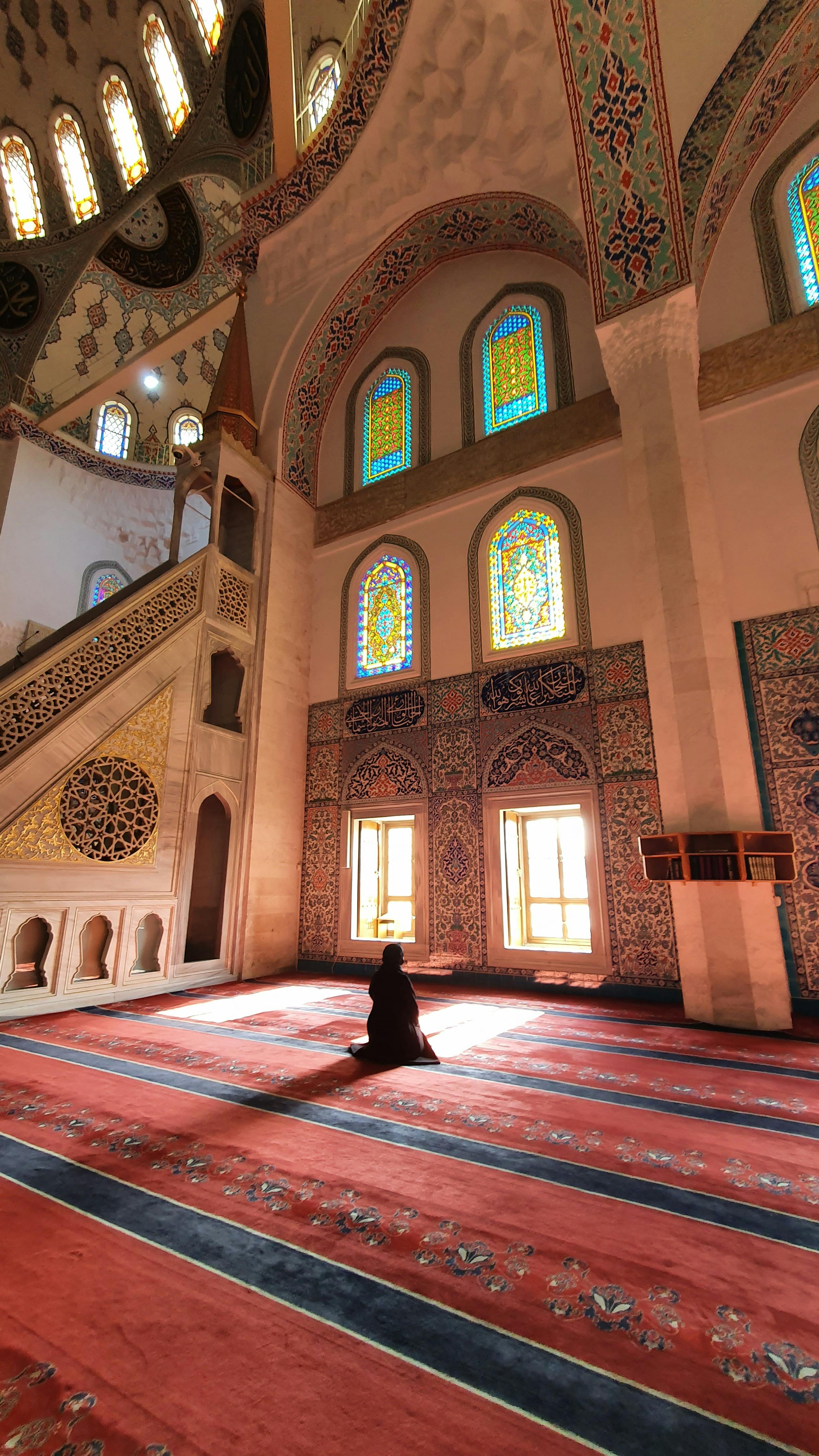 A Person Praying in the Mosque · Free Stock Photo