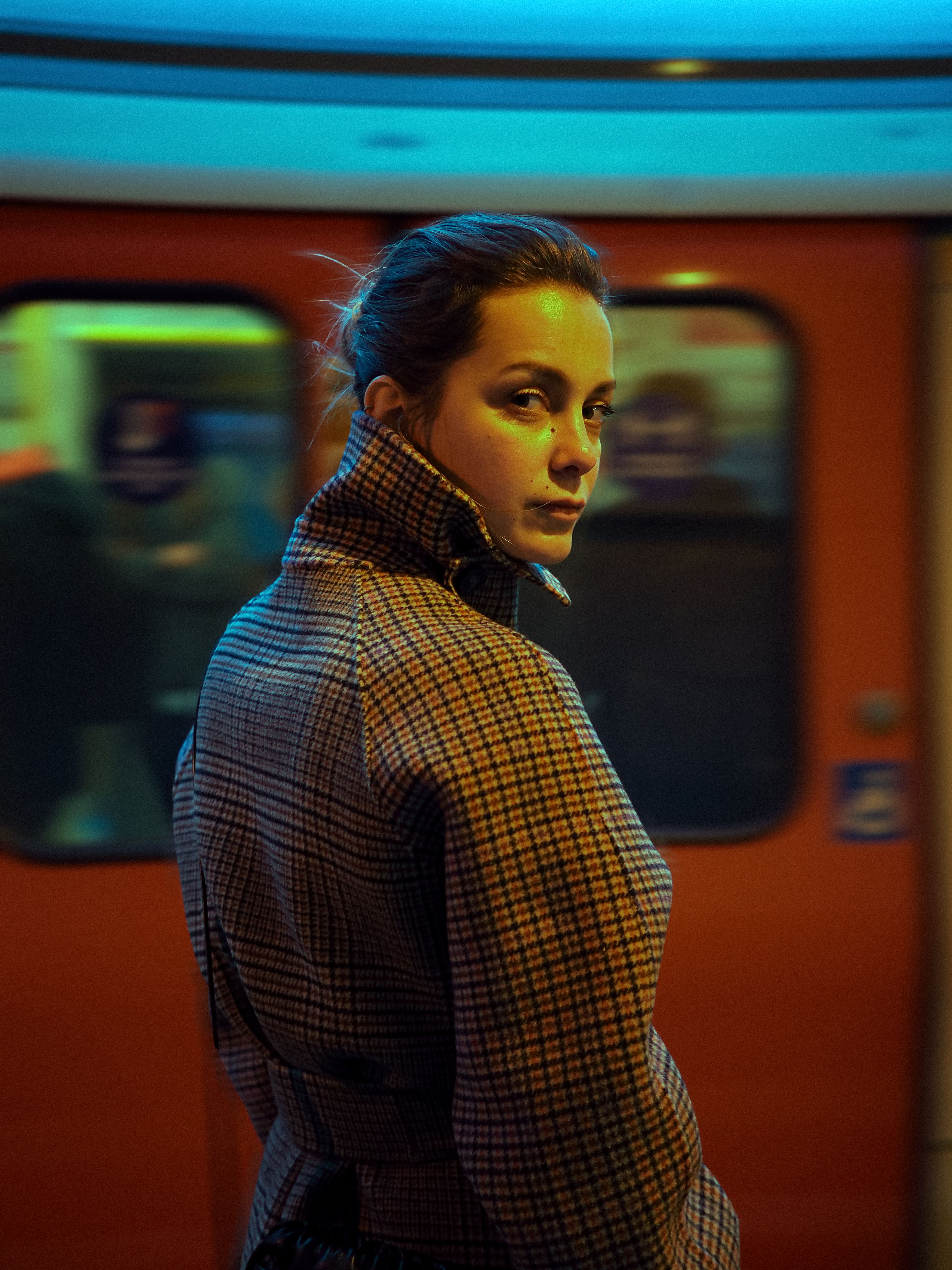 A Woman in the Train Station · Free Stock Photo