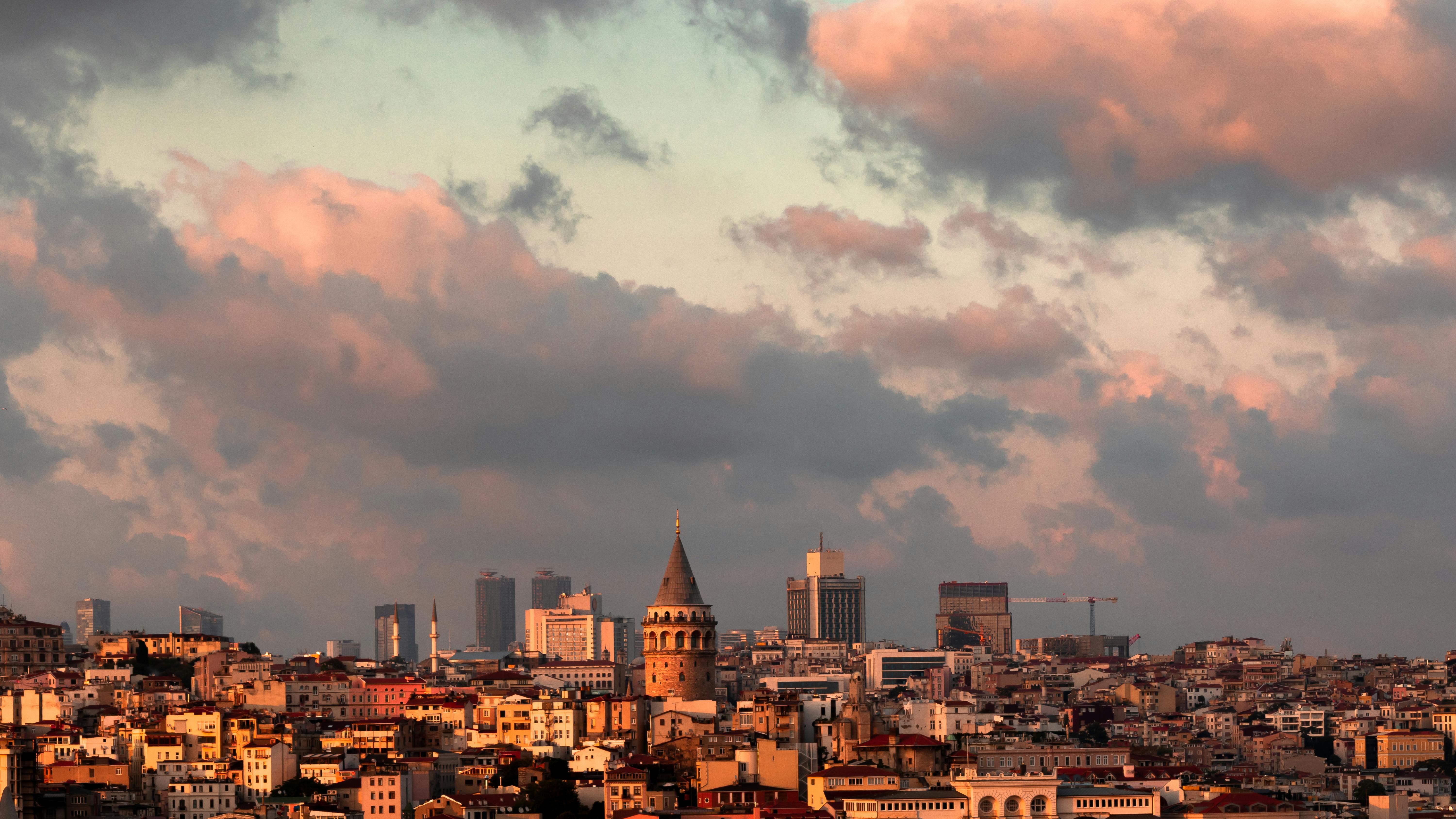 Aerial Shot of Istanbul Turkey Skyline · Free Stock Photo