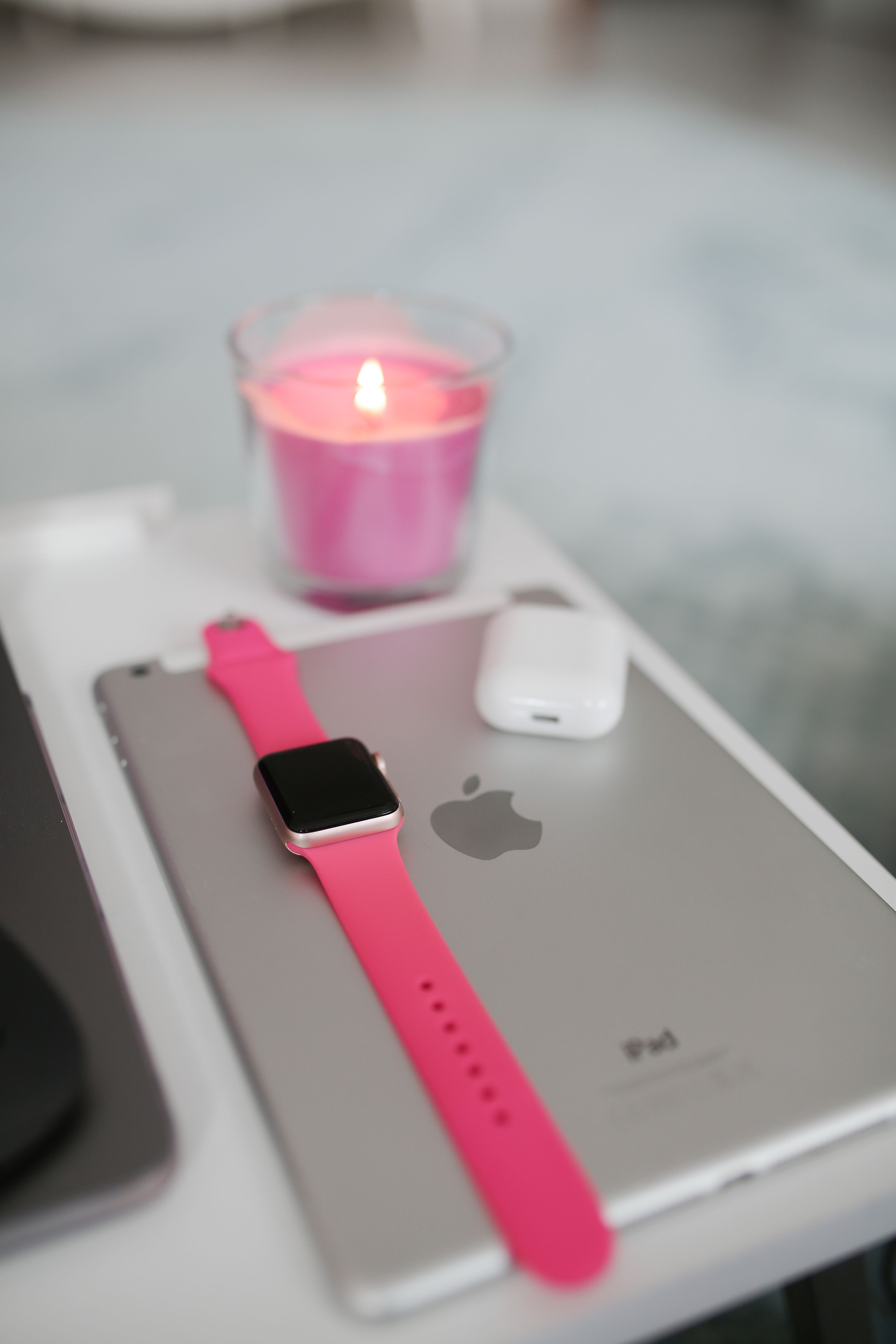 Apple Watch and Silver Ipad on the Table · Free Stock Photo