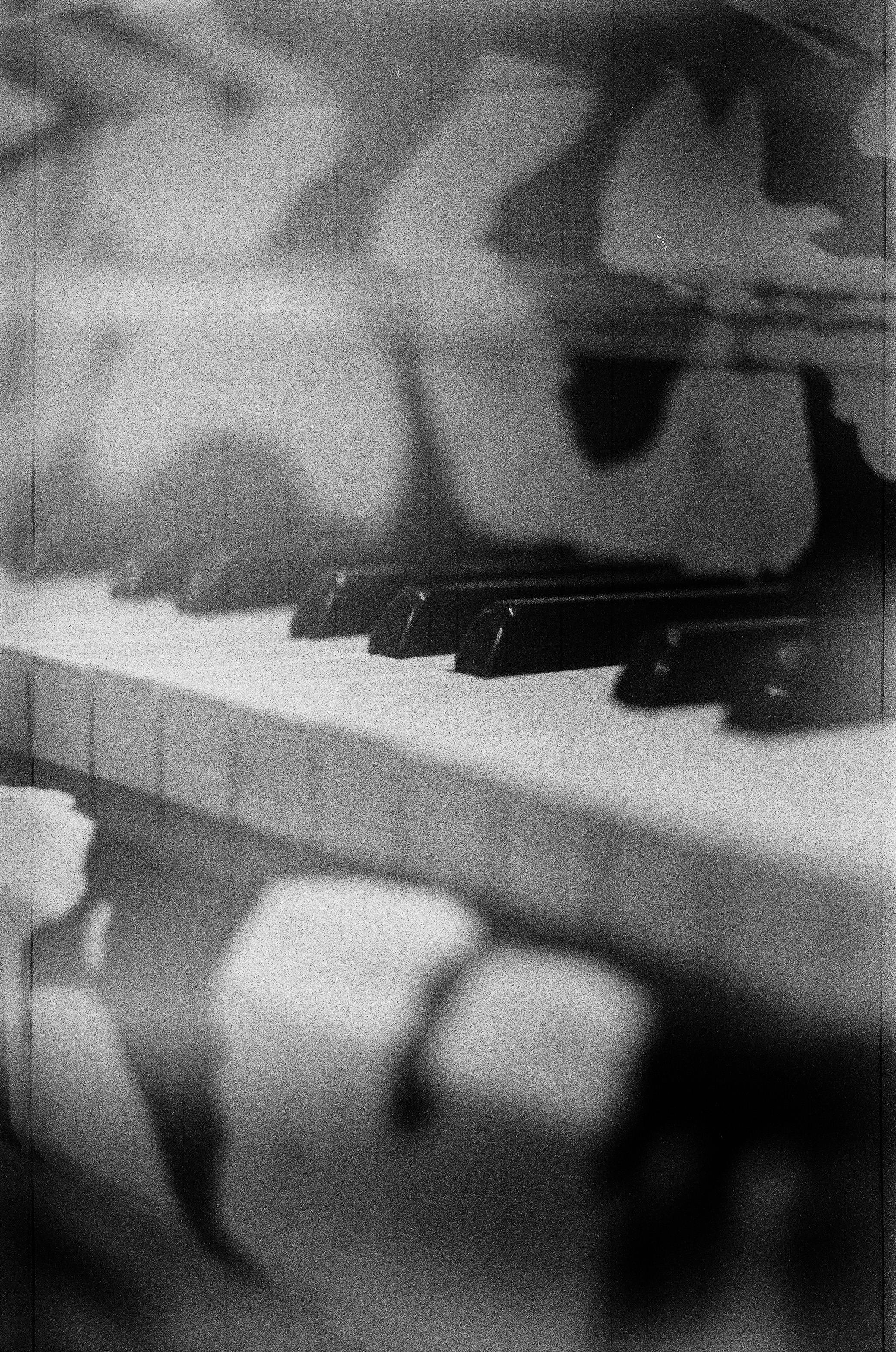Grayscale Piano Keys · Free Stock Photo