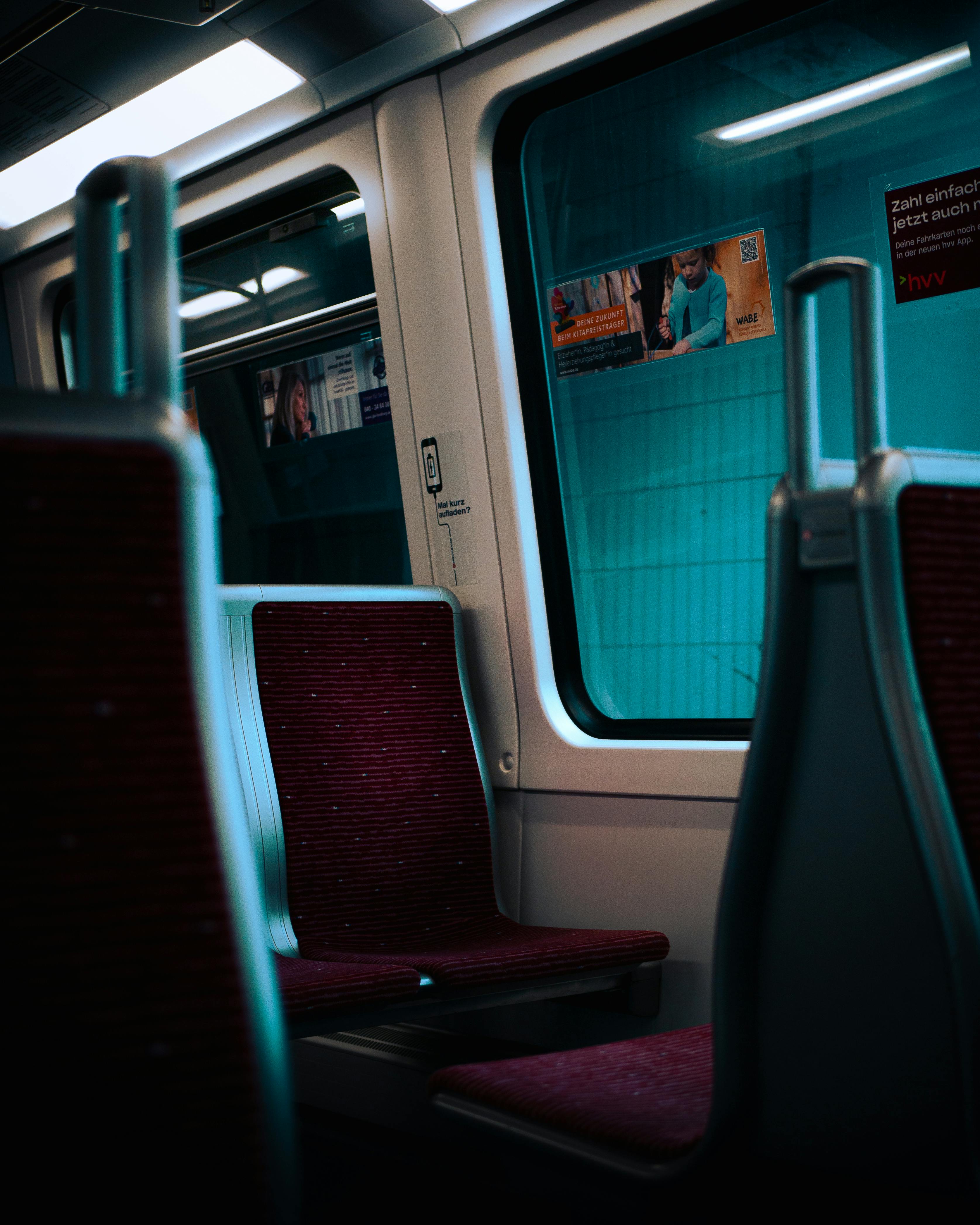 Empty Train Seats · Free Stock Photo