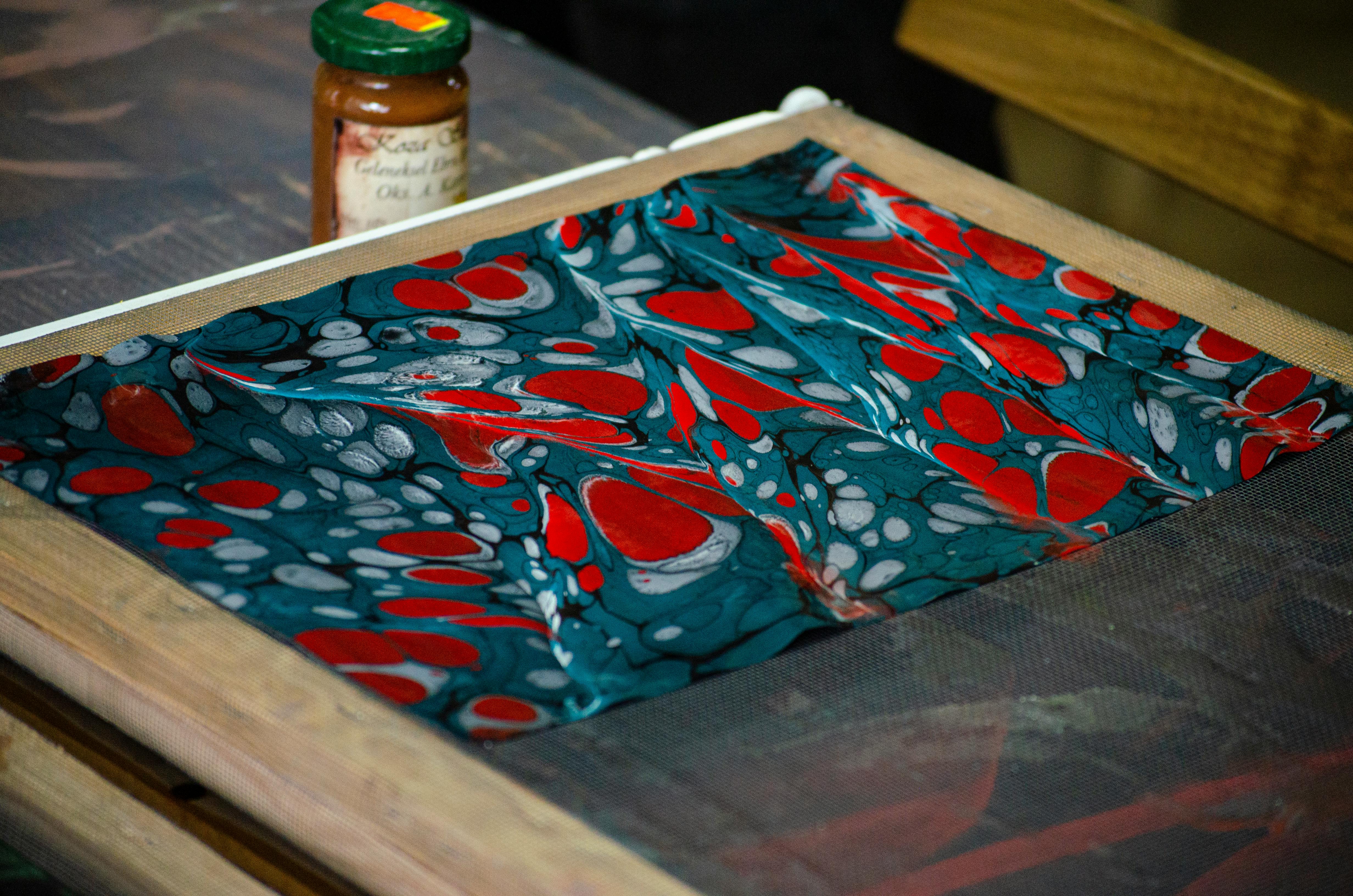 Abstract Art Painting on the Table · Free Stock Photo