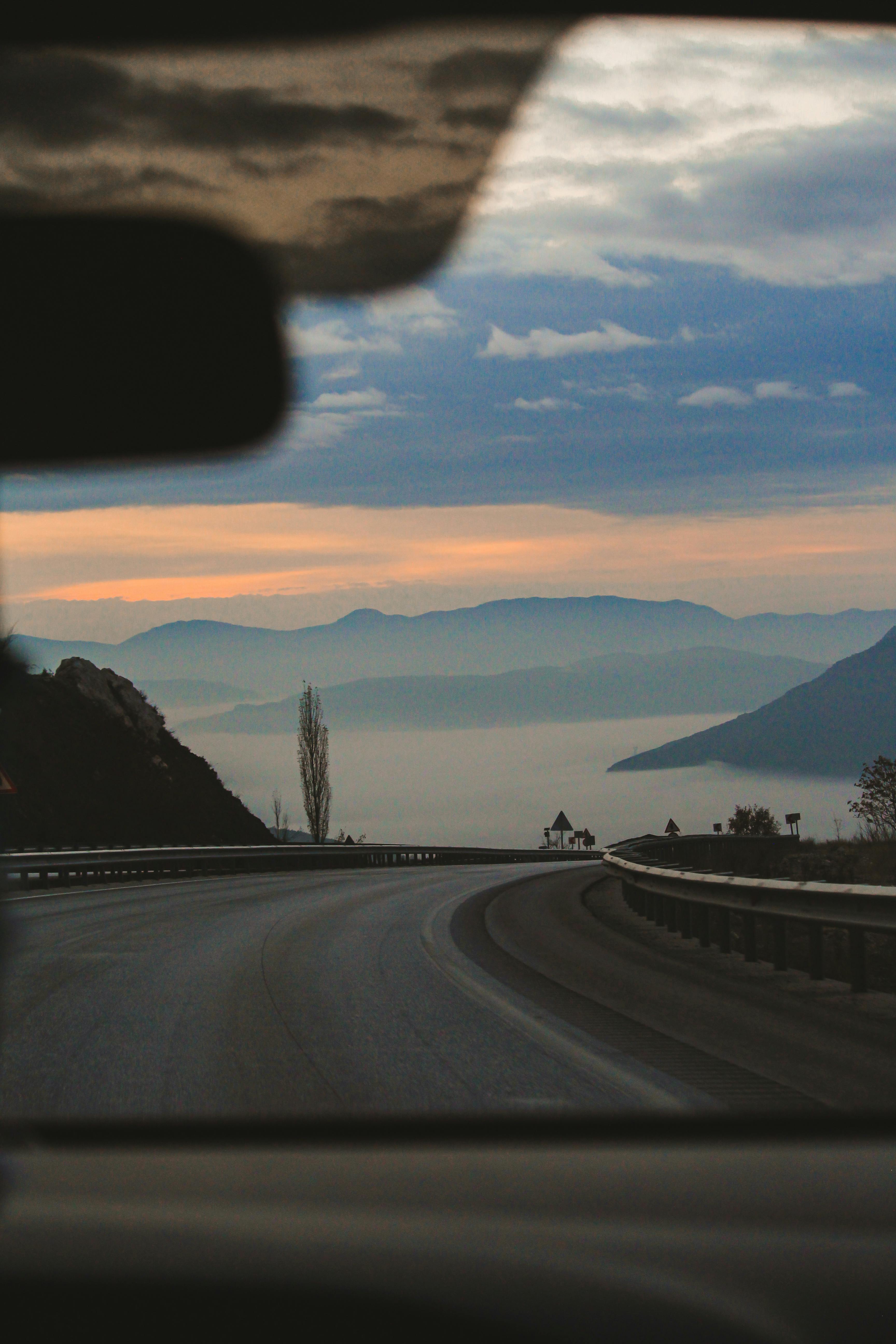 Mountain View Through Car Windshield · Free Stock Photo