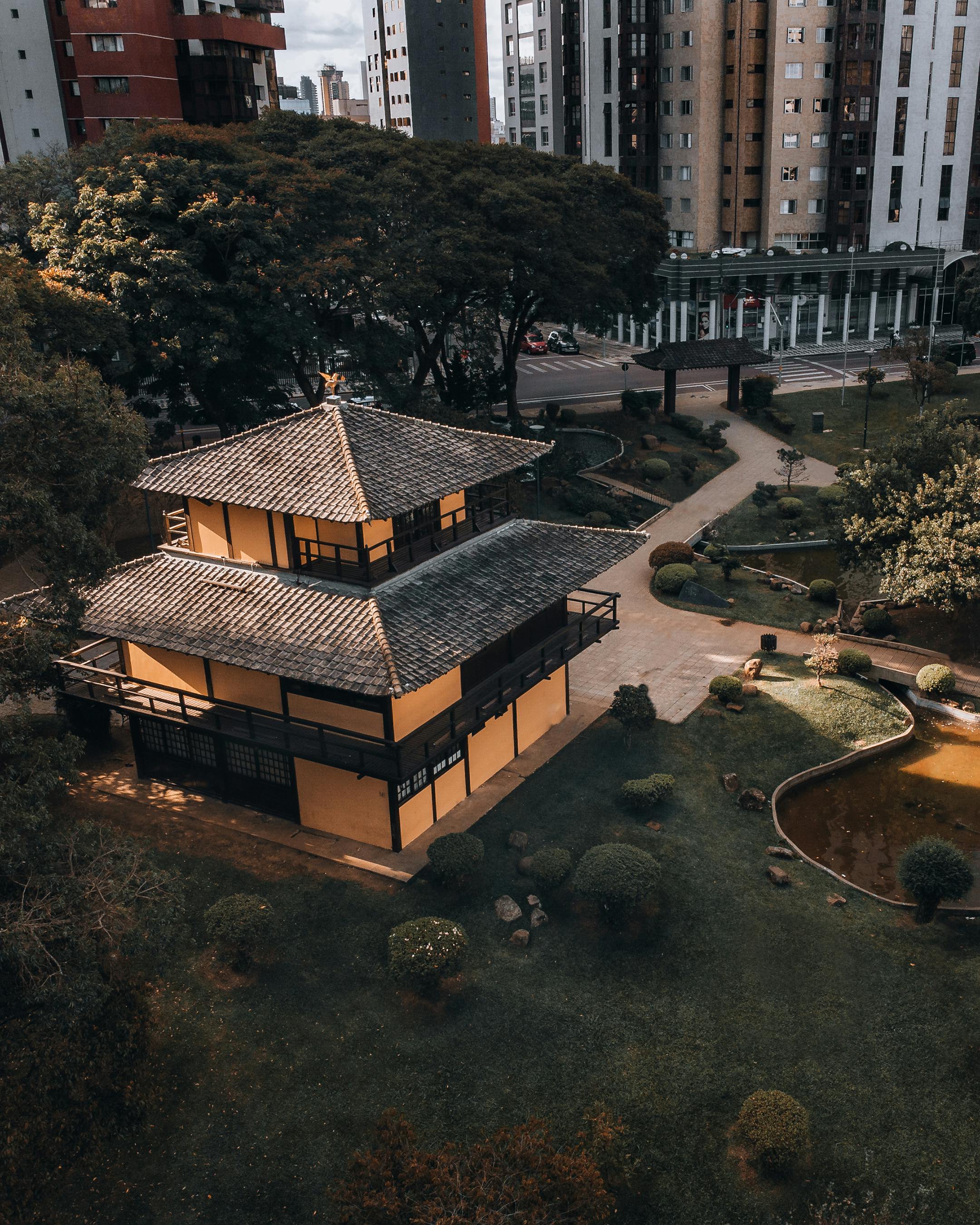 Aerial View of Wat Phnom, Doun Penh, Phnom Penh, Cambodia · Free Stock ...