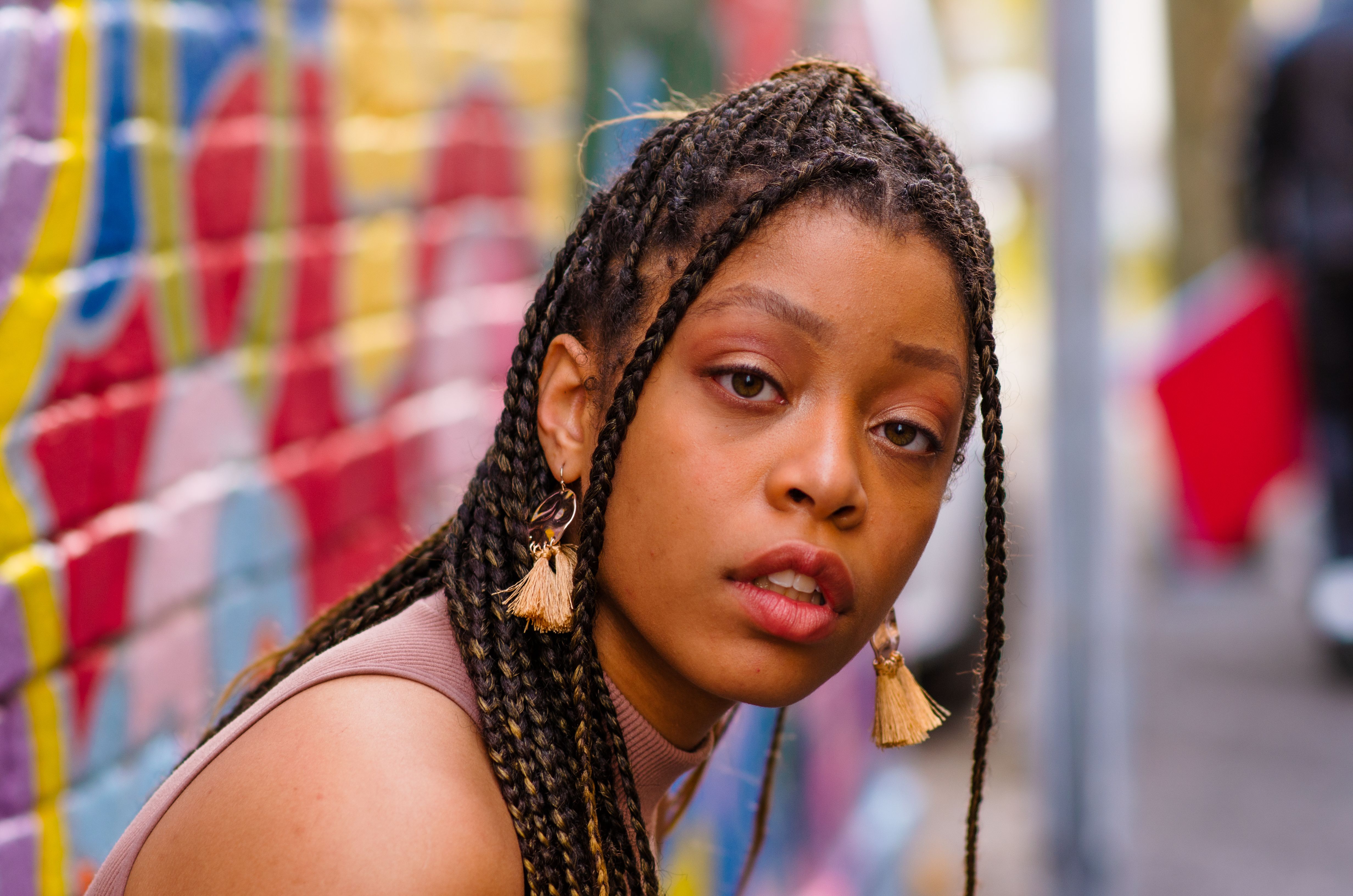 A Woman with Braids · Free Stock Photo