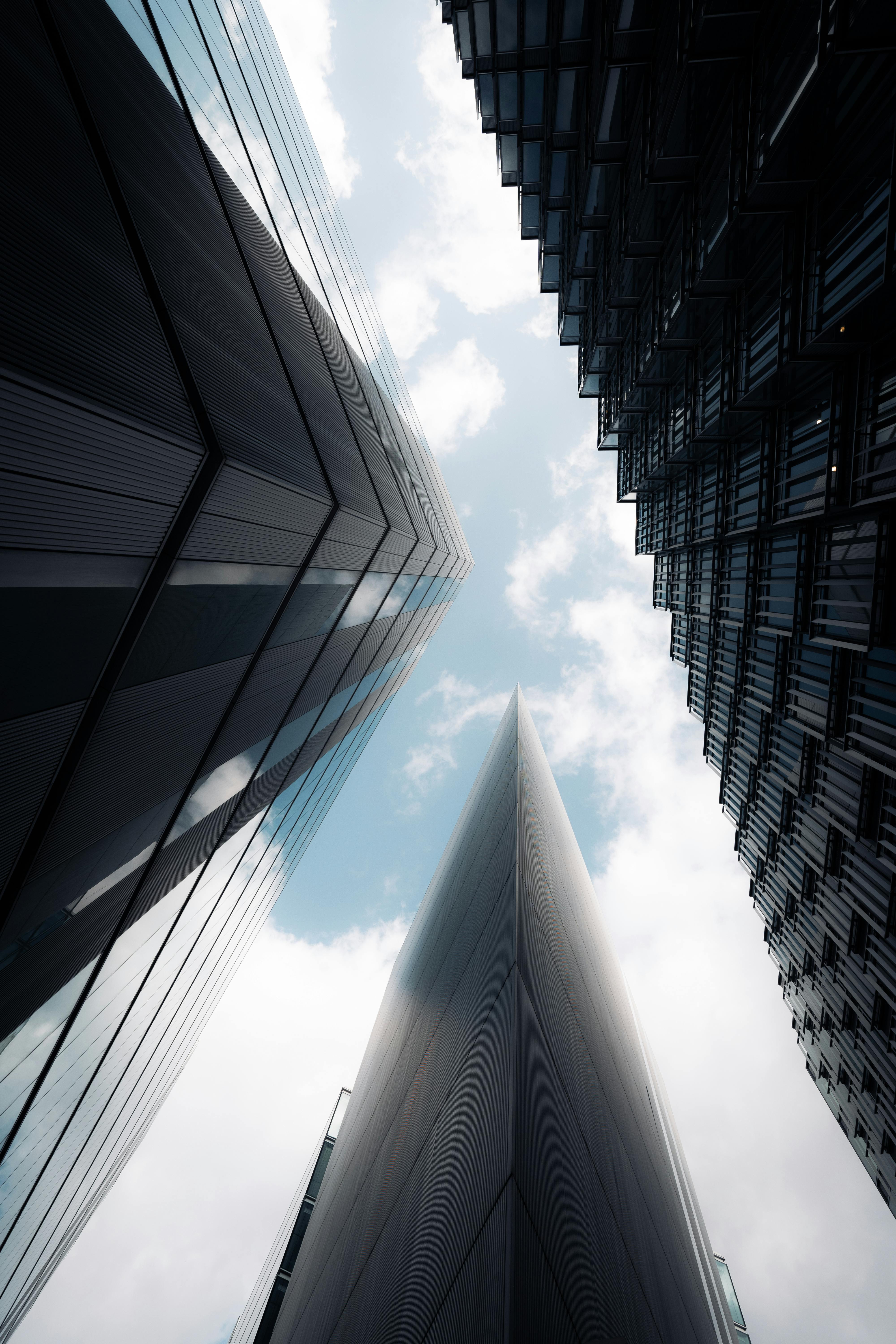 Low Angle Shot of High Rise Buildings · Free Stock Photo