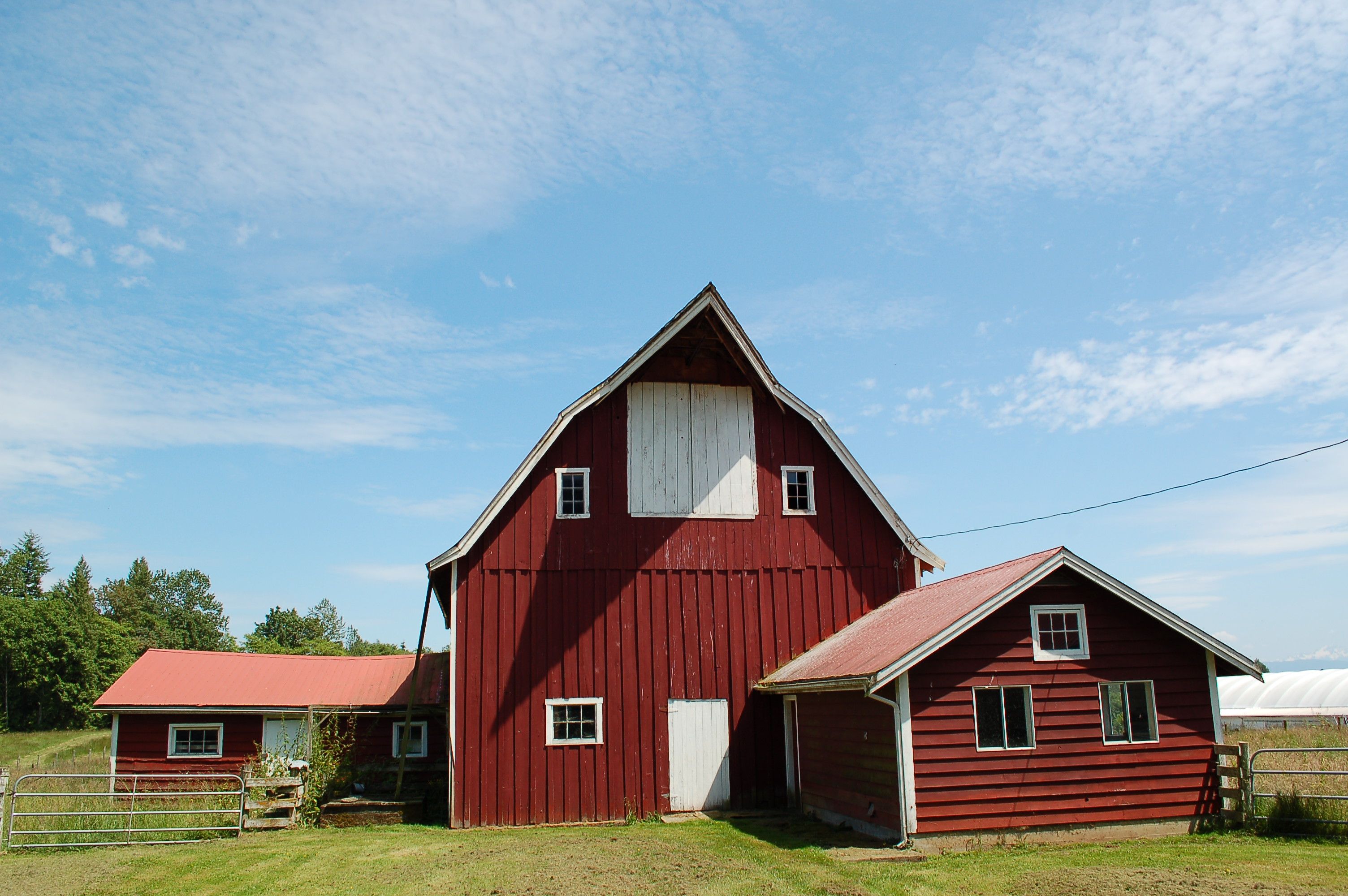 Red and Brown House Near Grass Field · Free Stock Photo