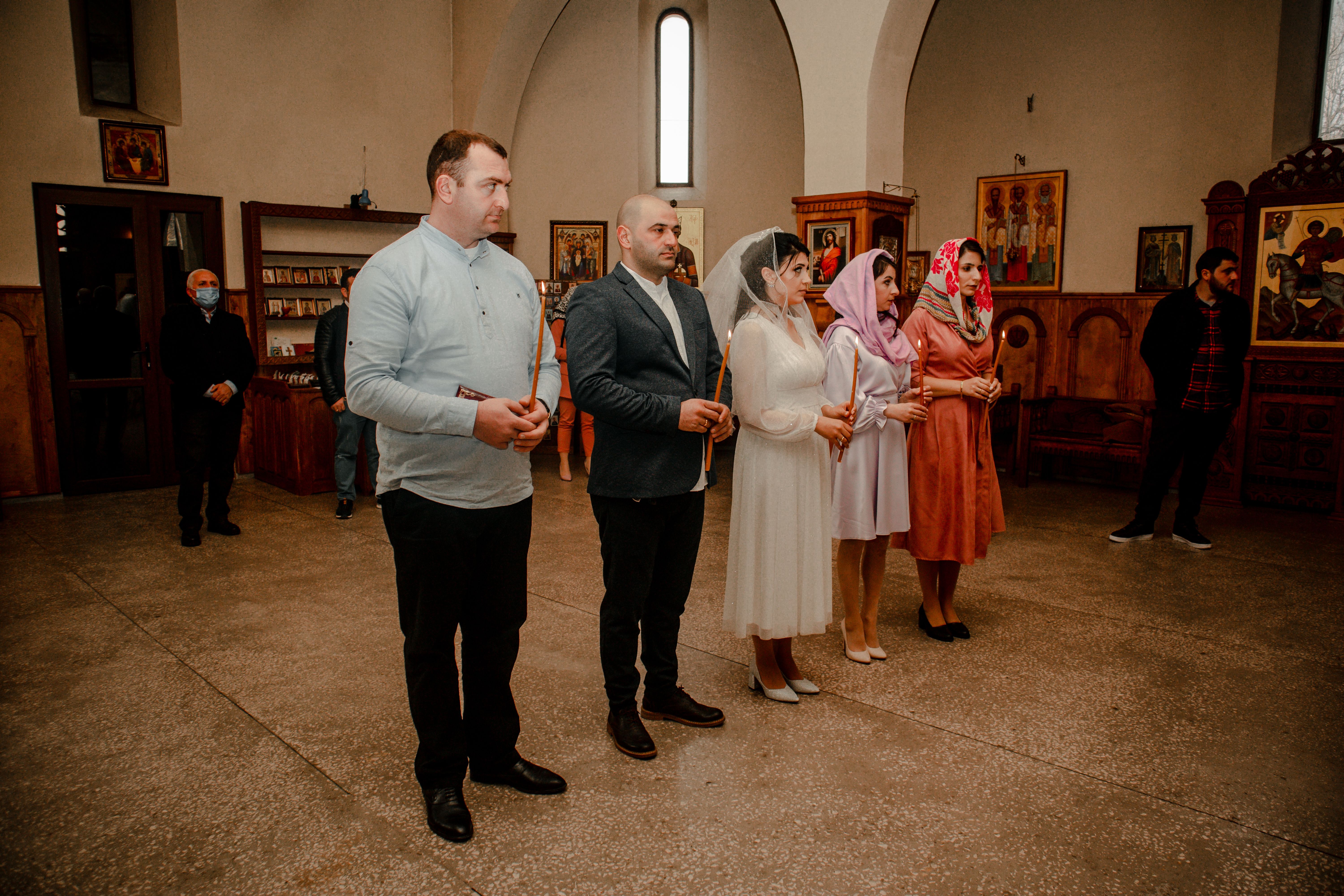 People Standing in a Church · Free Stock Photo