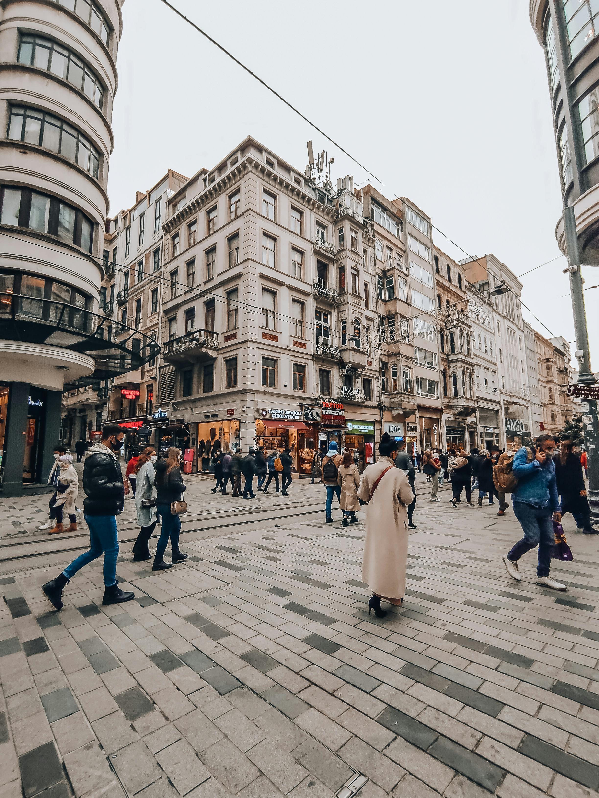 People Walking on a Busy Street · Free Stock Photo
