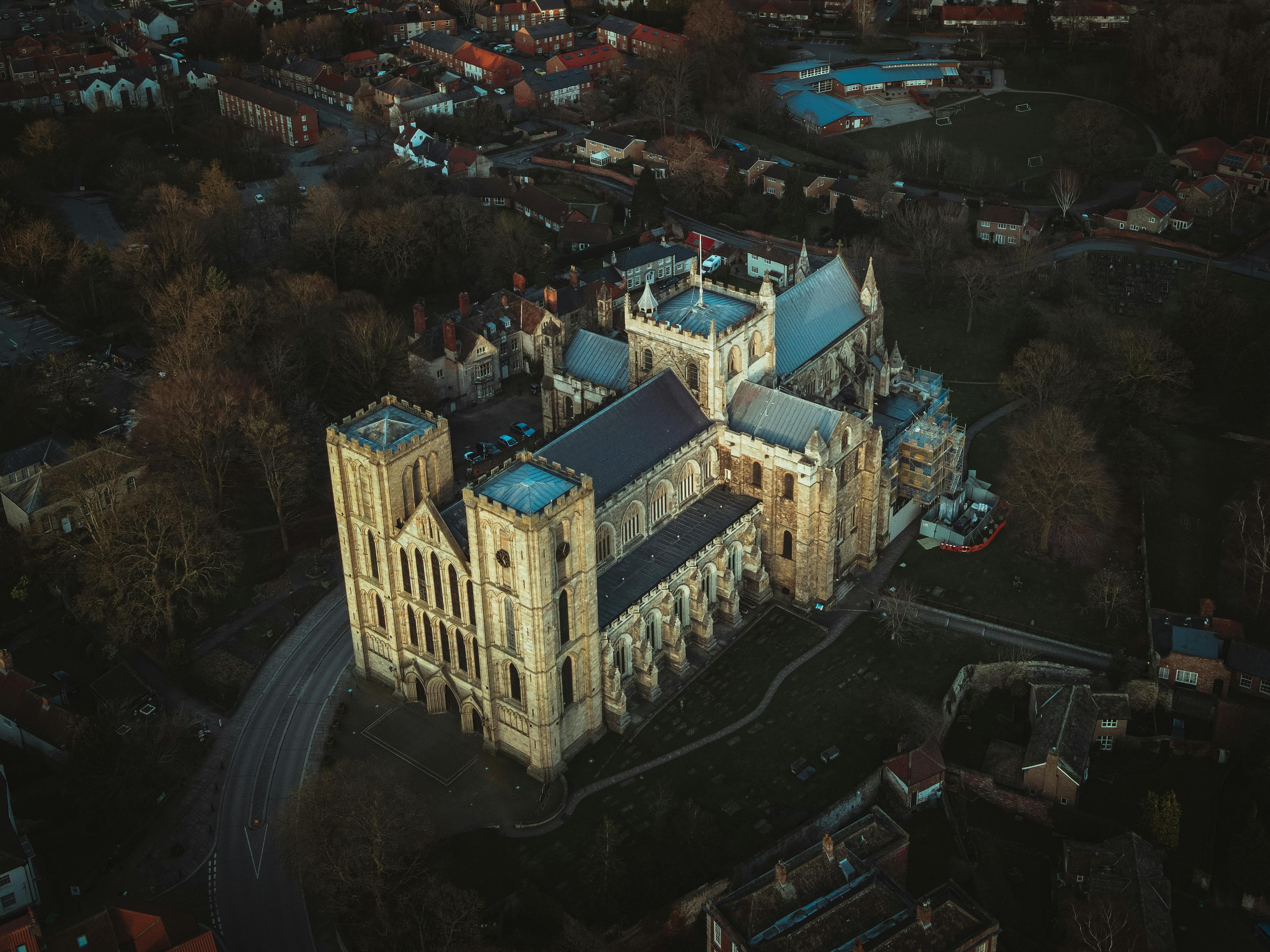 Aerial View of Ripon Cathedral · Free Stock Photo