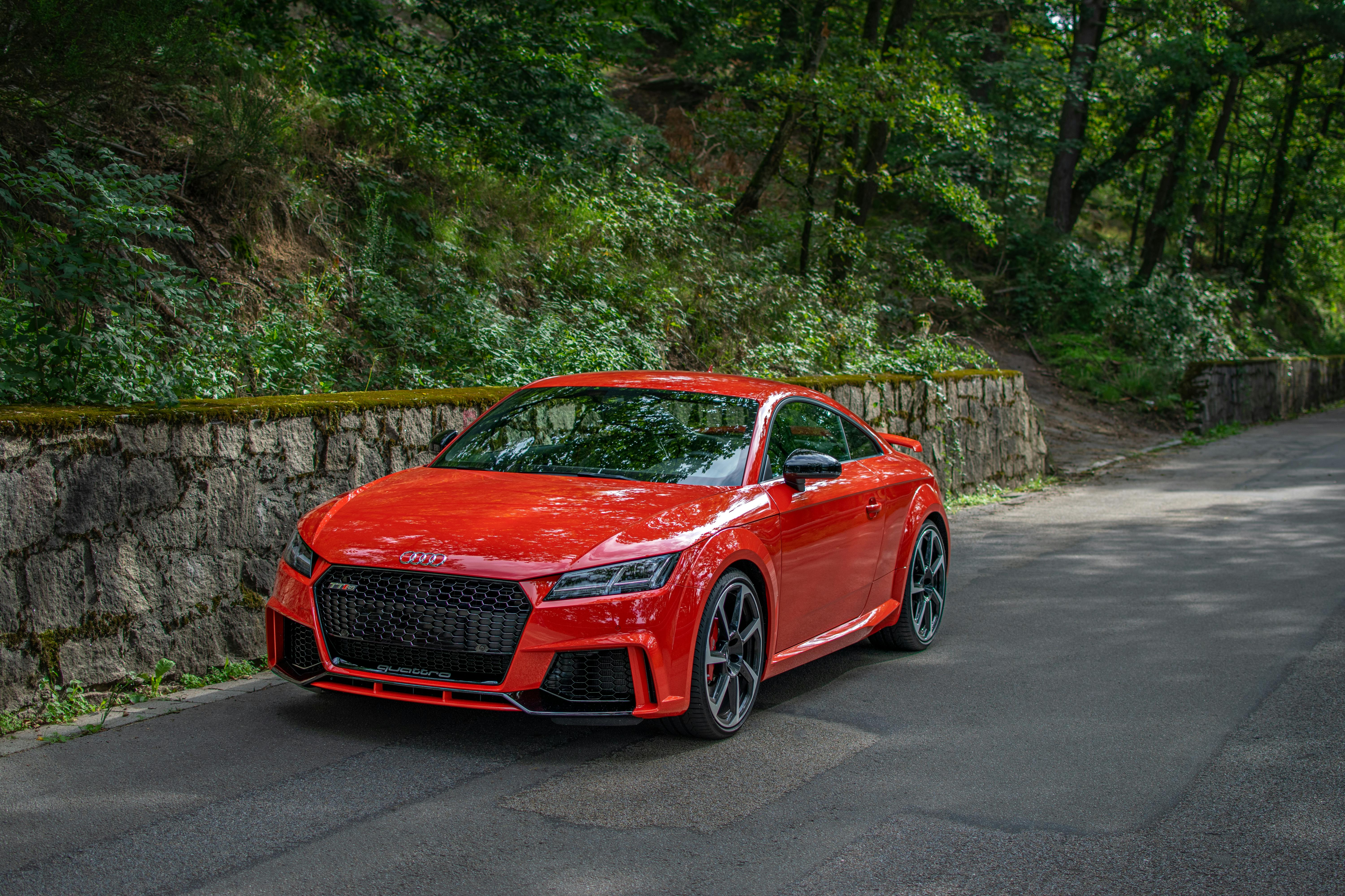 Red Audi Car on the Road · Free Stock Photo